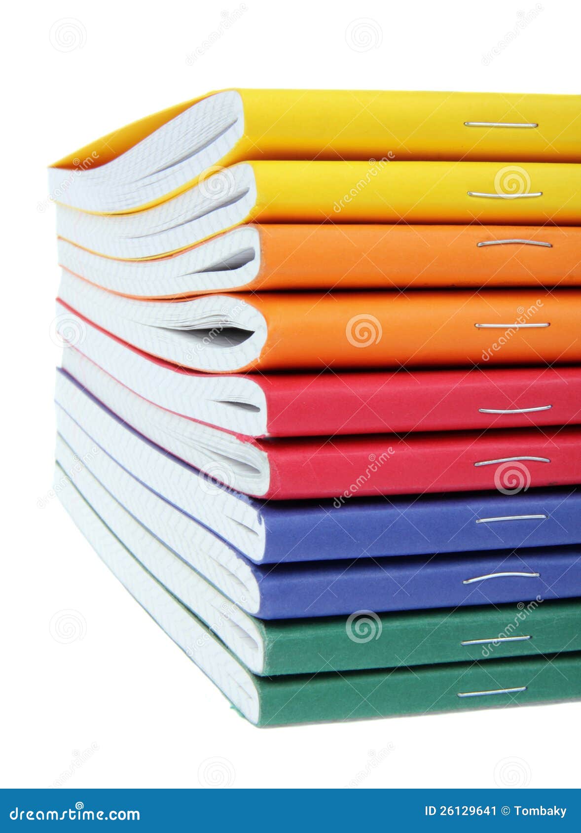 Multicolored Exercise Books Stock Image - Image of colour, notepad ...