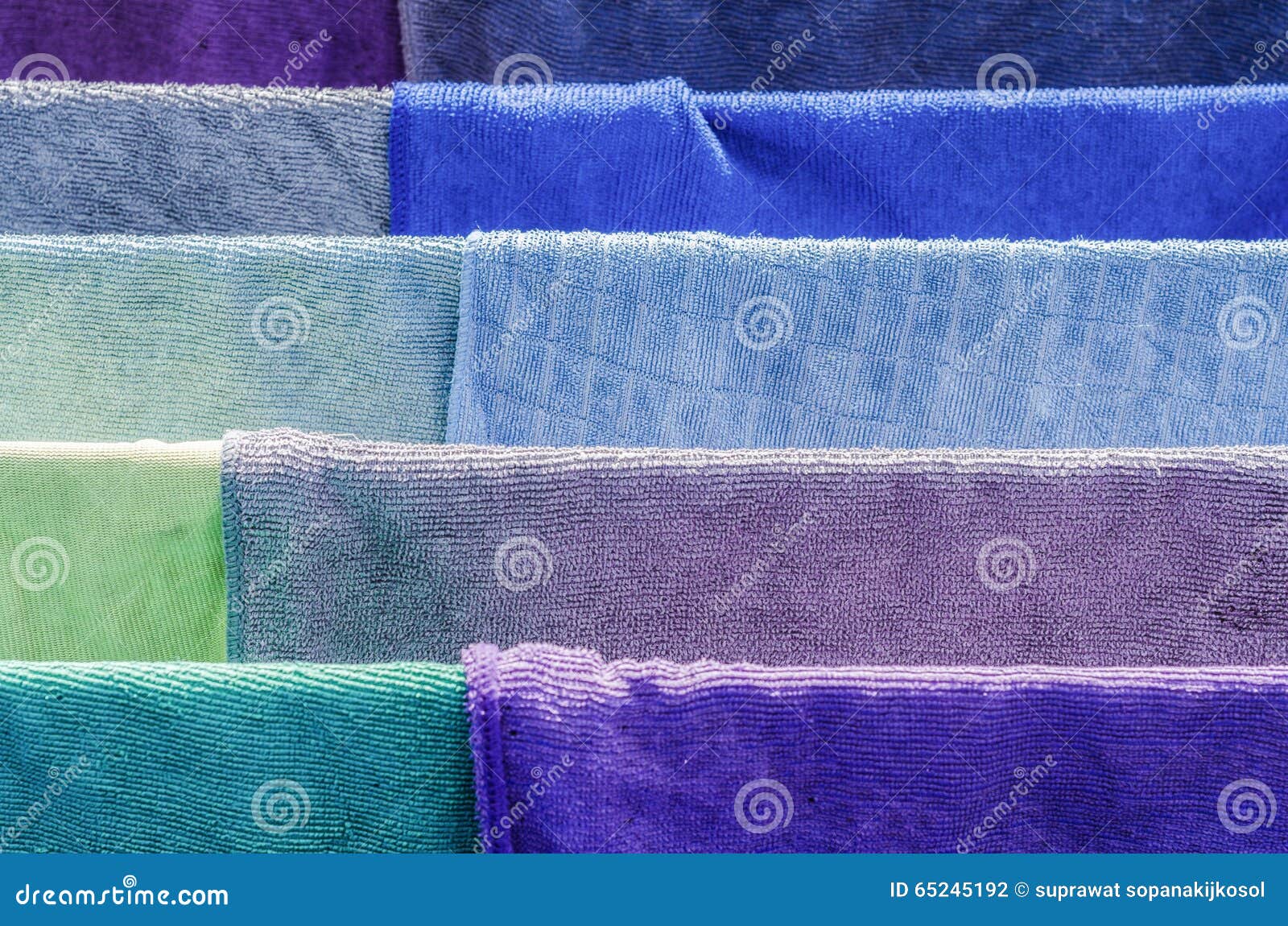 Multicolored Fabric on Drying Stock Photo - Image of yarn, drying: 65245192