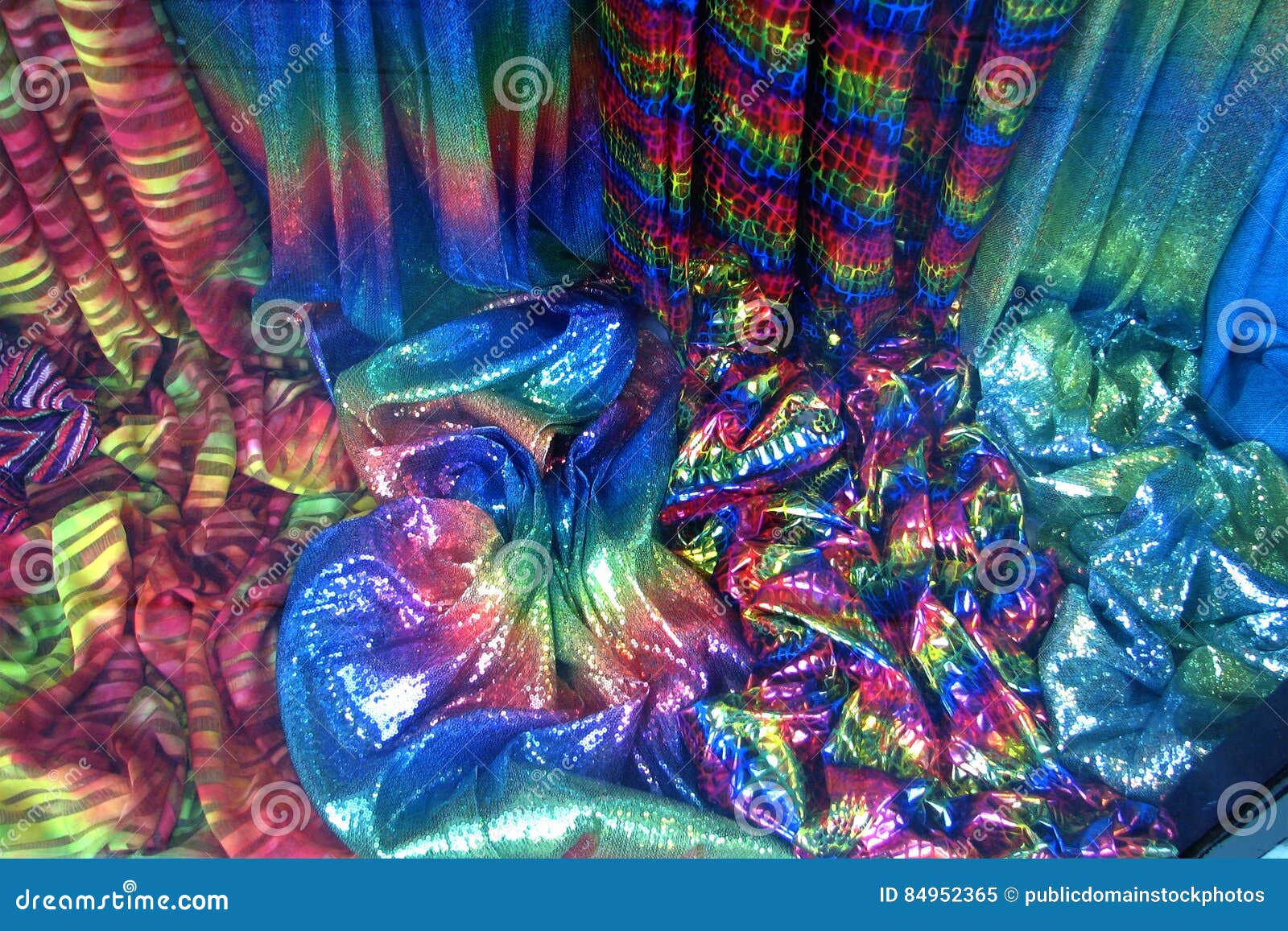 Multicolored Fabrics Picture. Image: 84952365