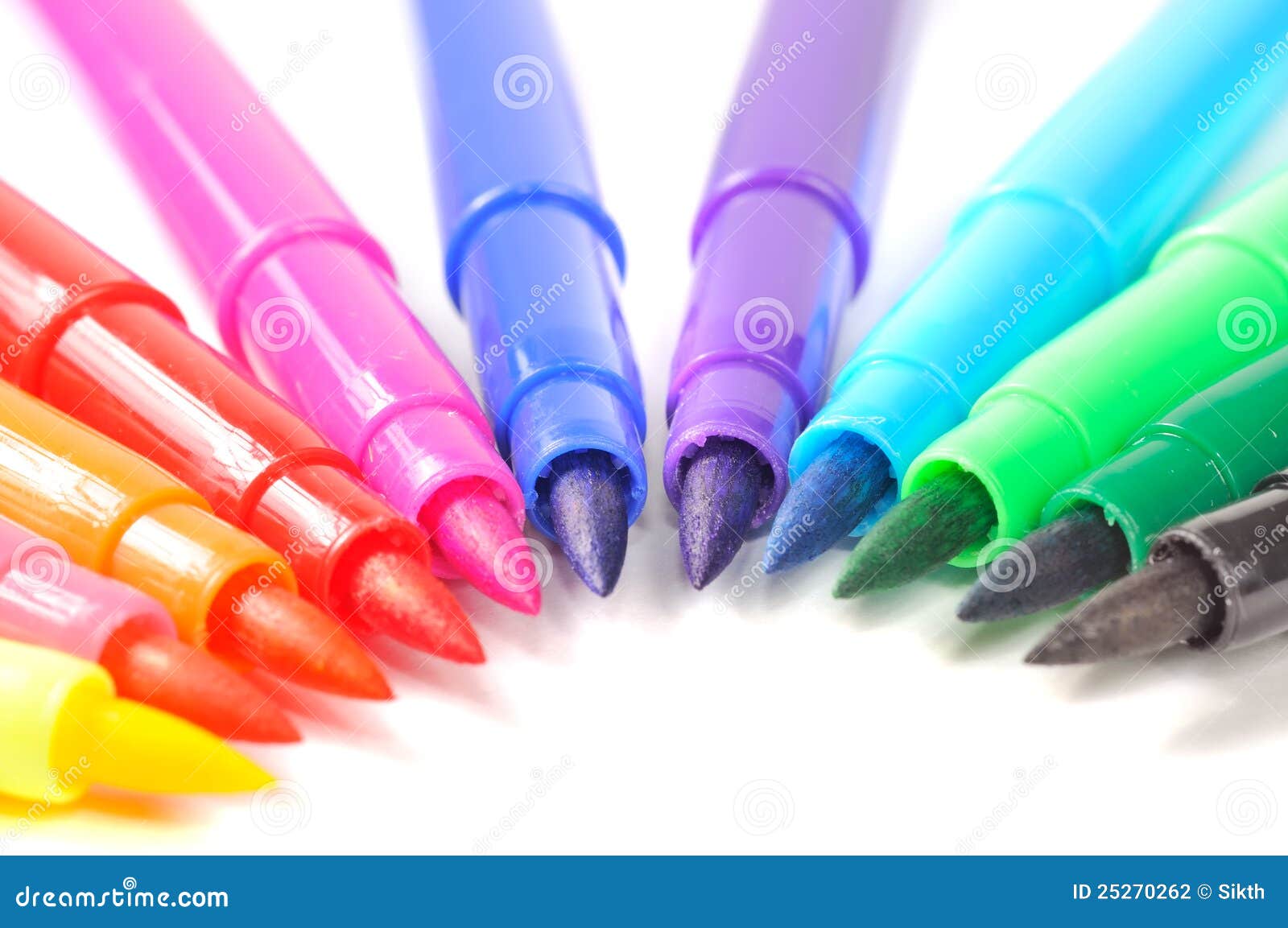 Multicolored Felt-Tip Pens Royalty-Free Stock Photography ...