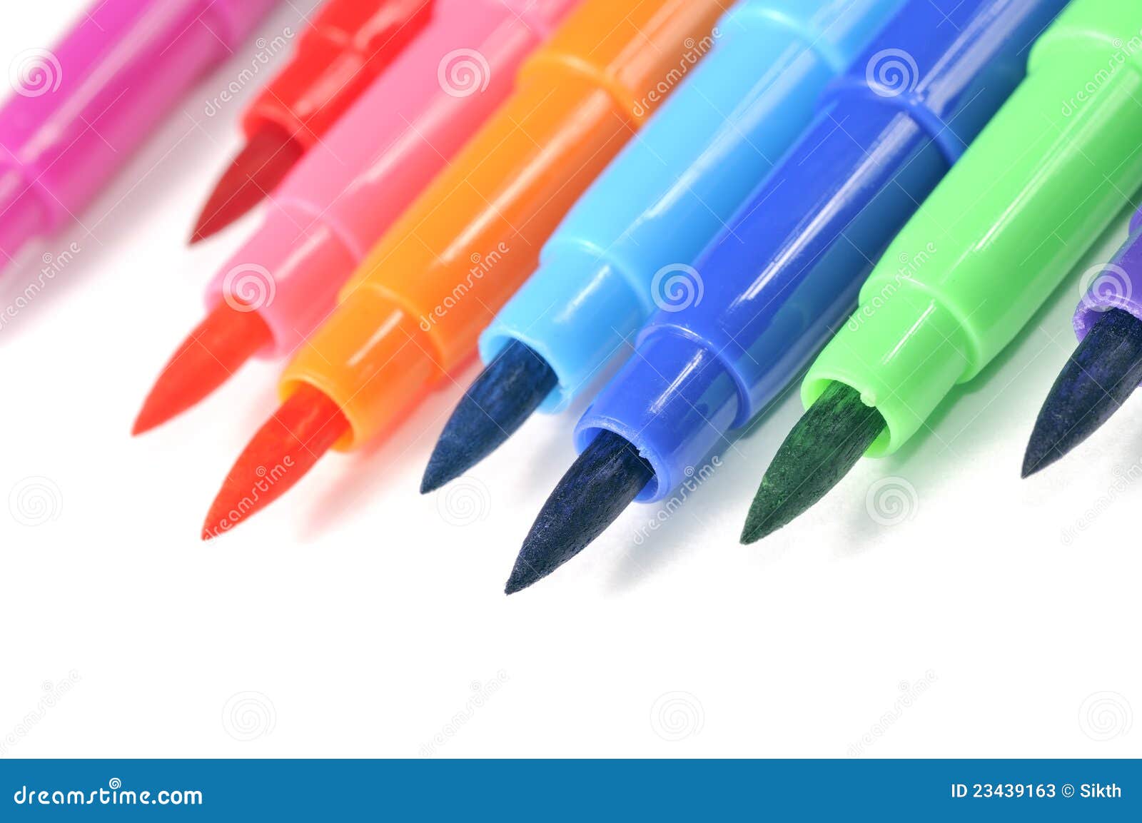 Multicolored Felt-Tip Pens Royalty-Free Stock Photography ...