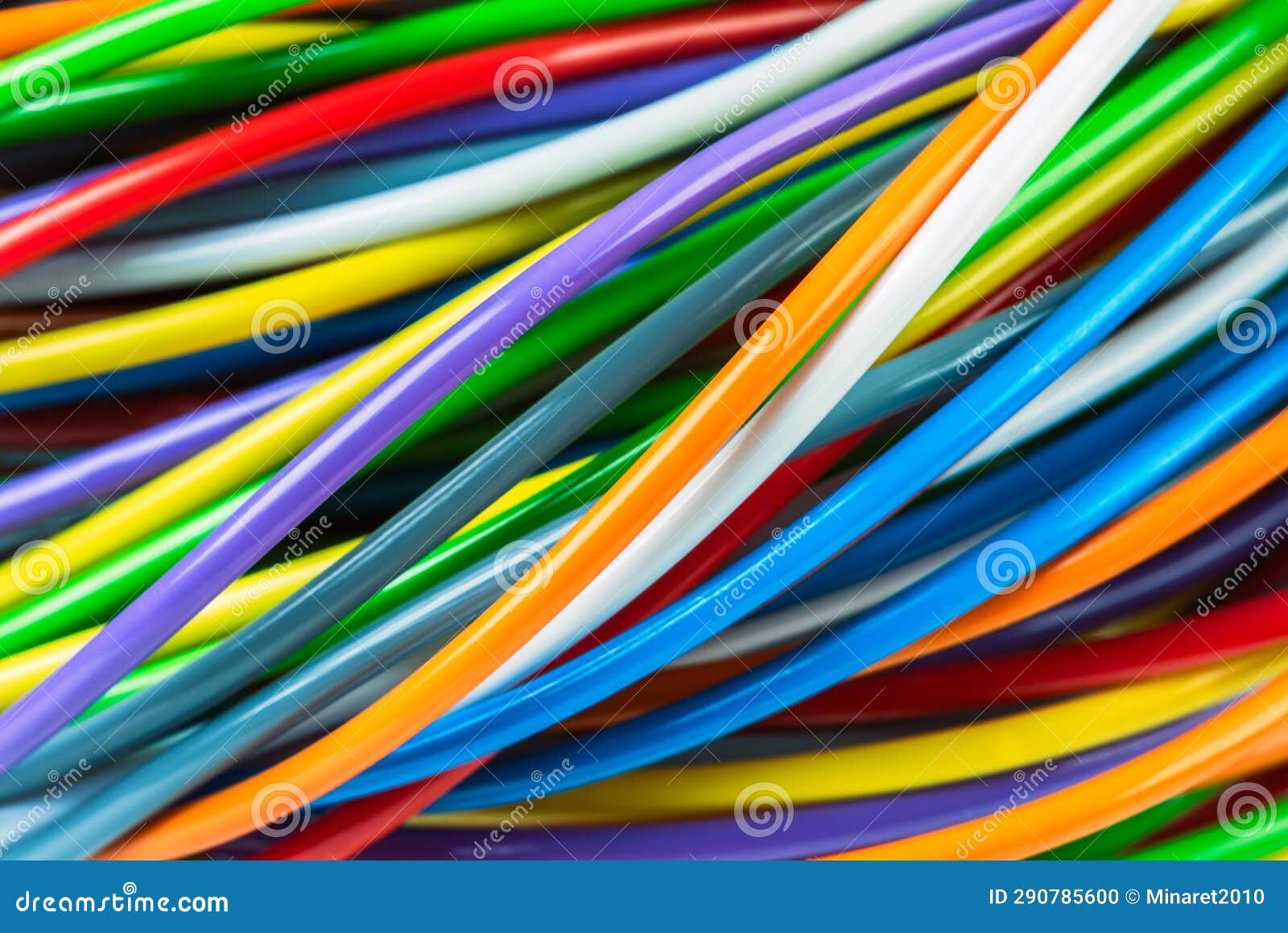 Multicolored Fiber Optic Cable Network Stock Photo - Image of digital ...