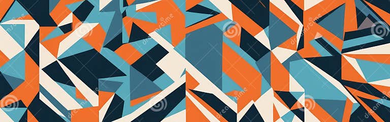 Multicolored Figures in a Haphazard Pattern. Abstract Background of ...