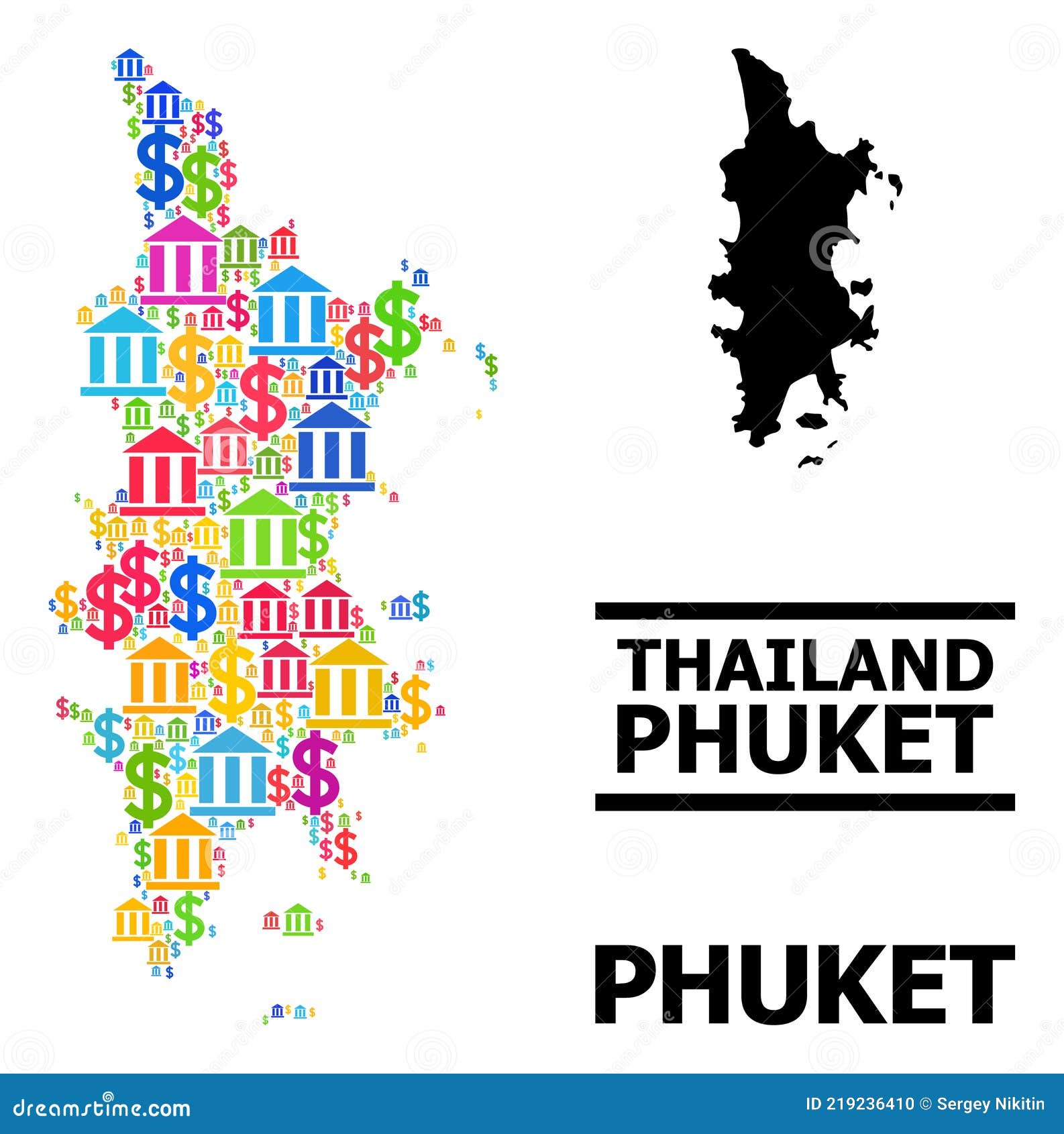 Phuket Vector Map. | CartoonDealer.com #94598594
