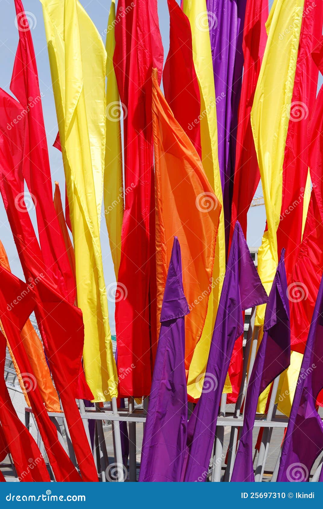 Multicolored flags stock photo. Image of flutter, abstract - 25697310