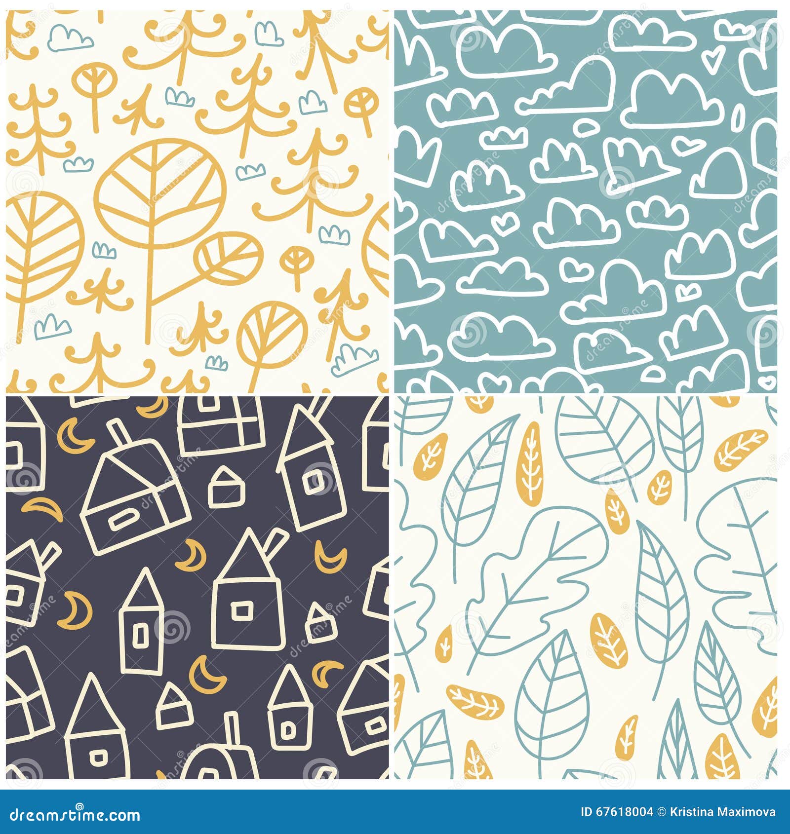 Multicolored Fun Seamless Pattern. Bright and Funny Background ...