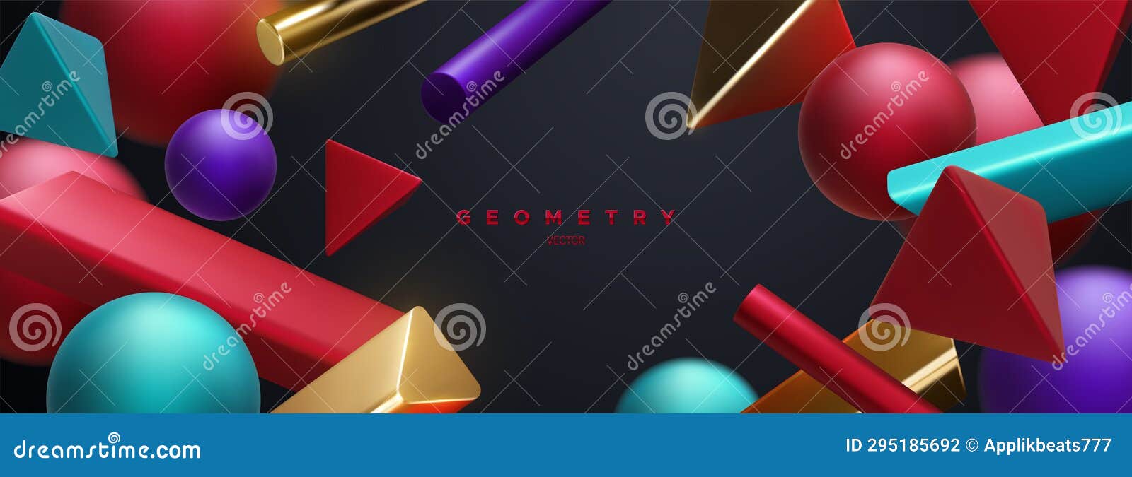 Multicolored Geometric Shapes Backdrop. Abstract Elegant Background ...
