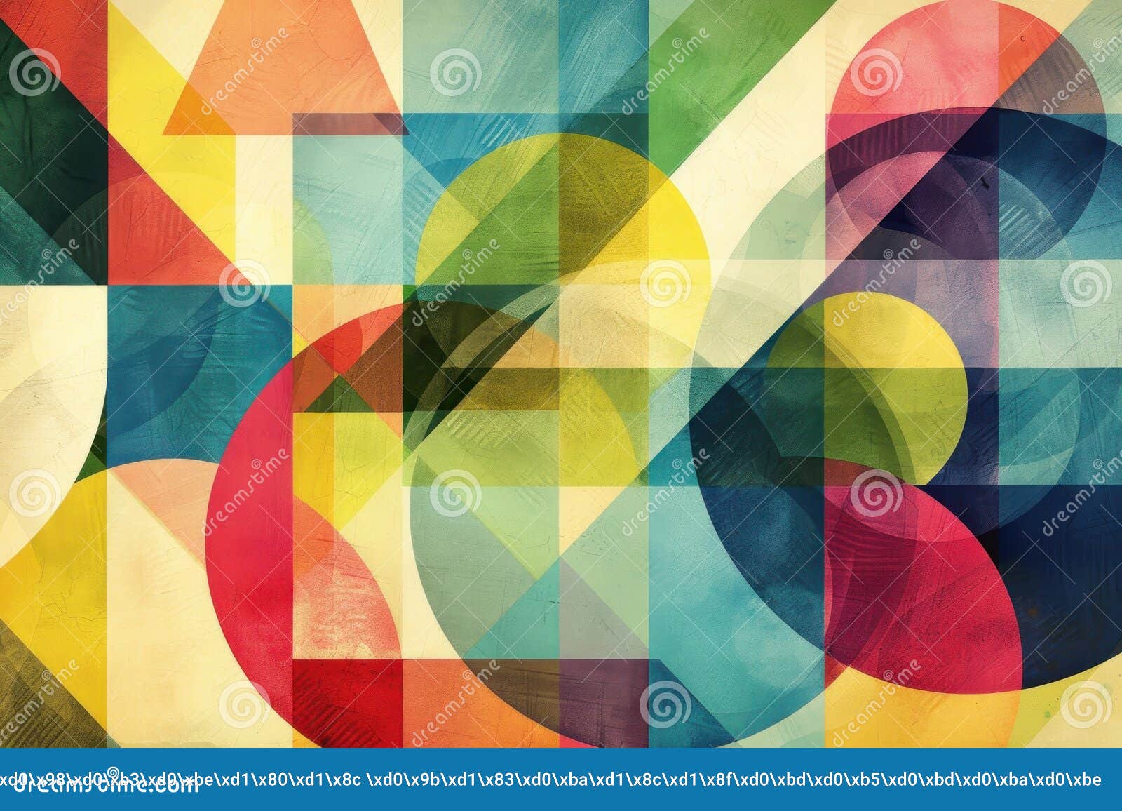 Multicolored Geometric Shapes Overlapping Background Stock Photo ...