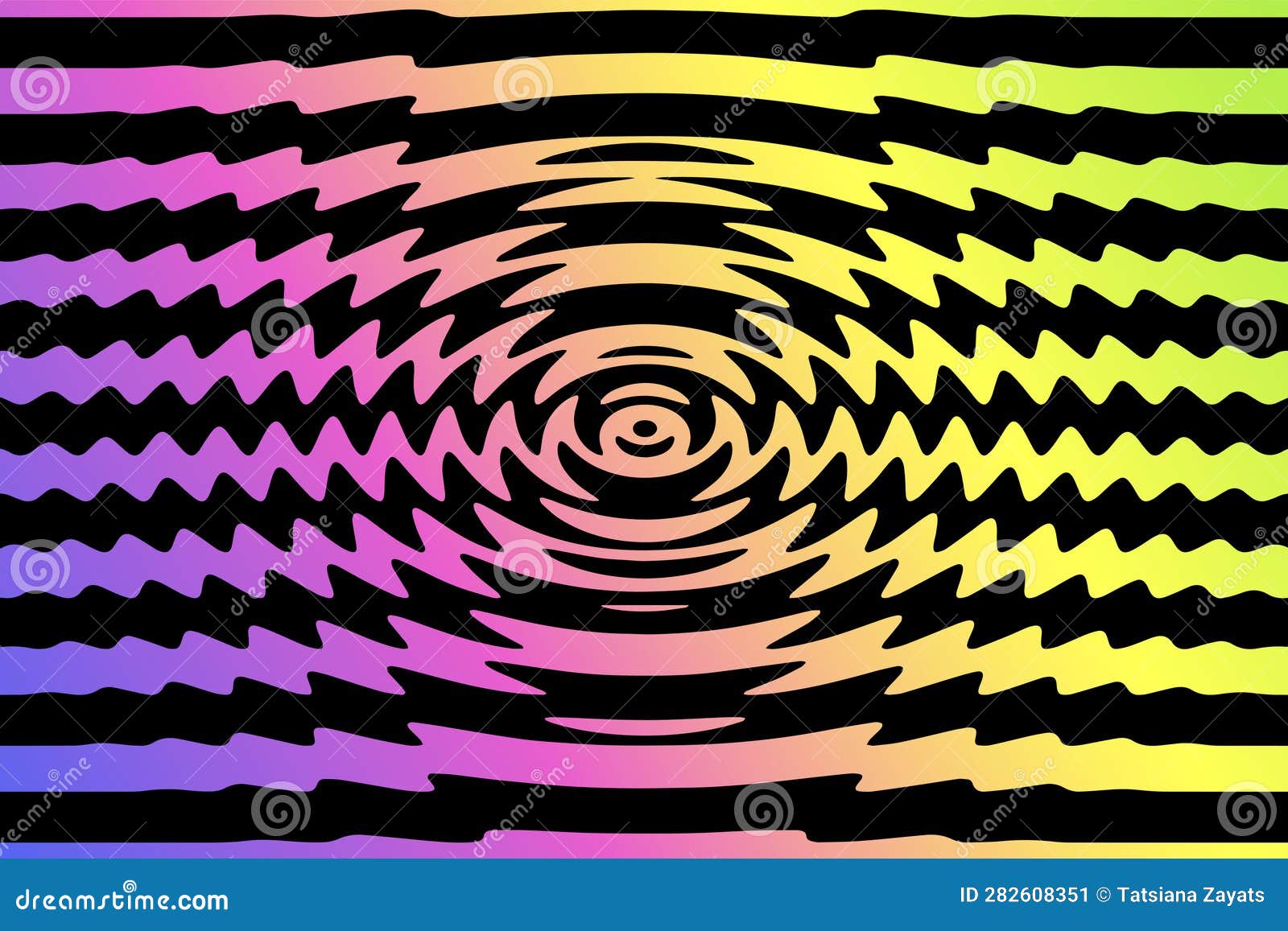 Multicolored Gradient Sound Waves Abstract Background, Bright Water ...