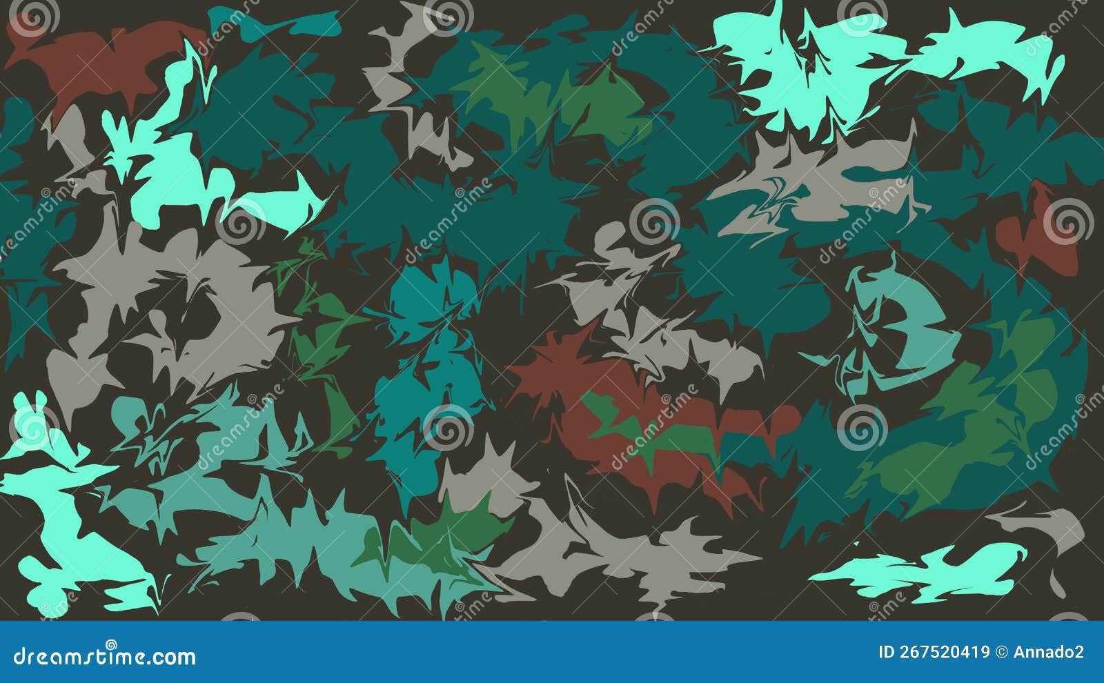 Multicolored Green Abstract Futuristic Horizontal Background ...