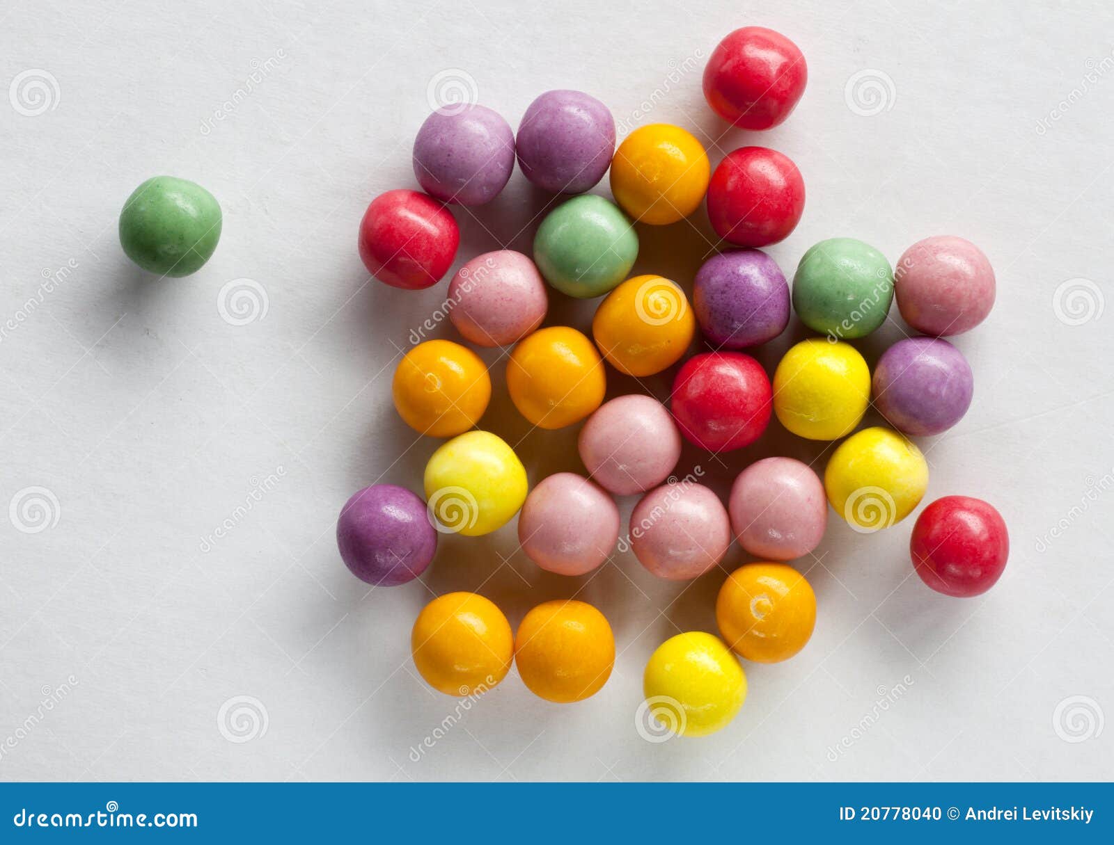 Multicolored gumballs stock photo. Image of gumballs - 20778040
