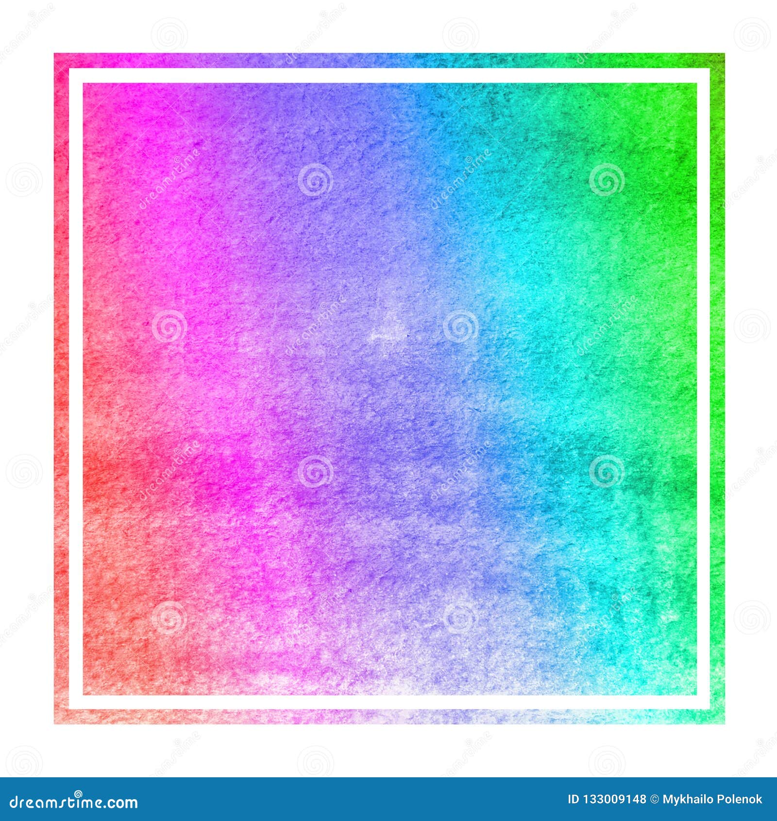 Multicolored Hand Drawn Watercolor Rectangular Frame Background Texture ... Multicolored Hand Drawn Watercolor Rectangular Frame Background Texture ...