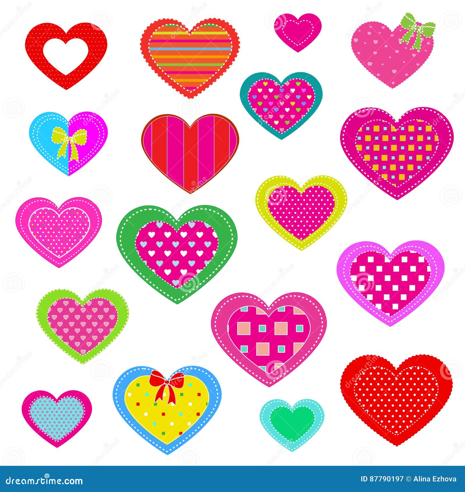 Multicolored heart stock vector. Illustration of multicolored - 87790197