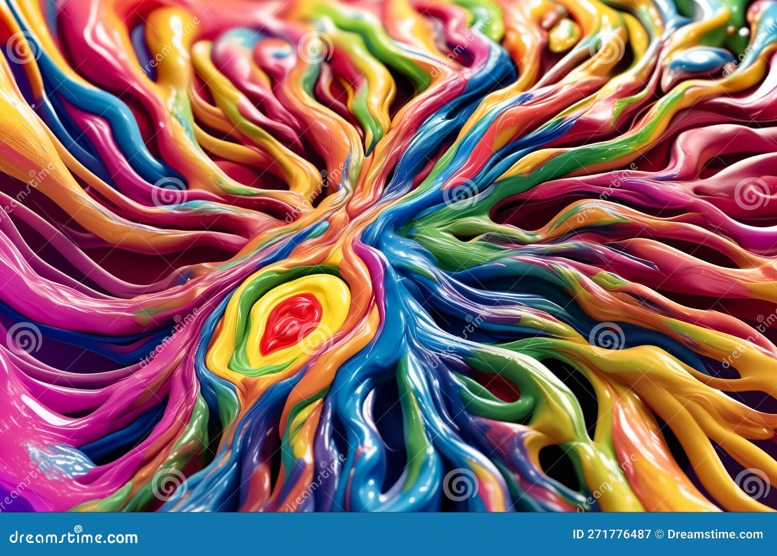 Multicolored Human Brain Exploding with Colors. Brain Creativity ...