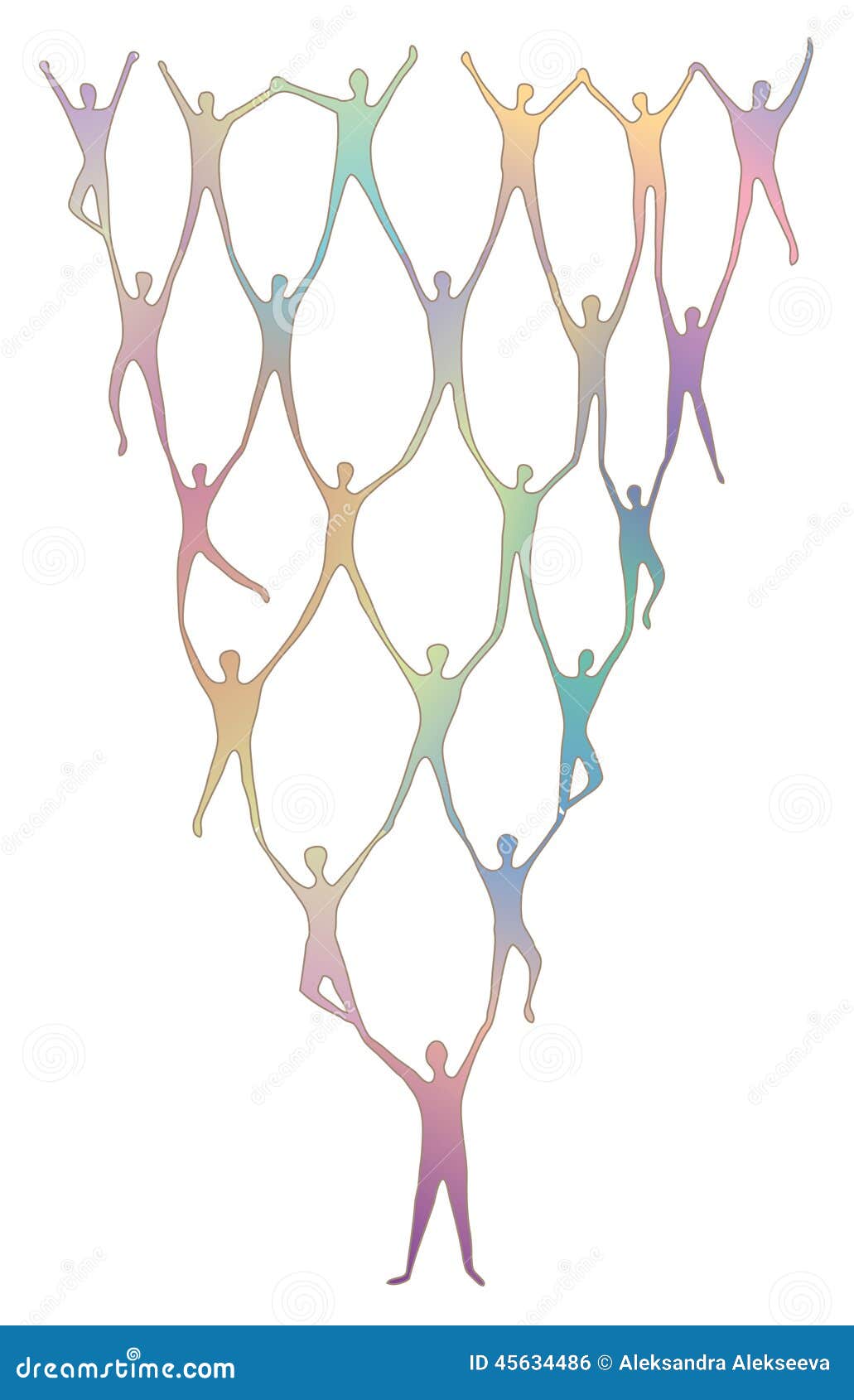 3d Human Pyramid Royalty-Free Stock Image | CartoonDealer.com #17380660