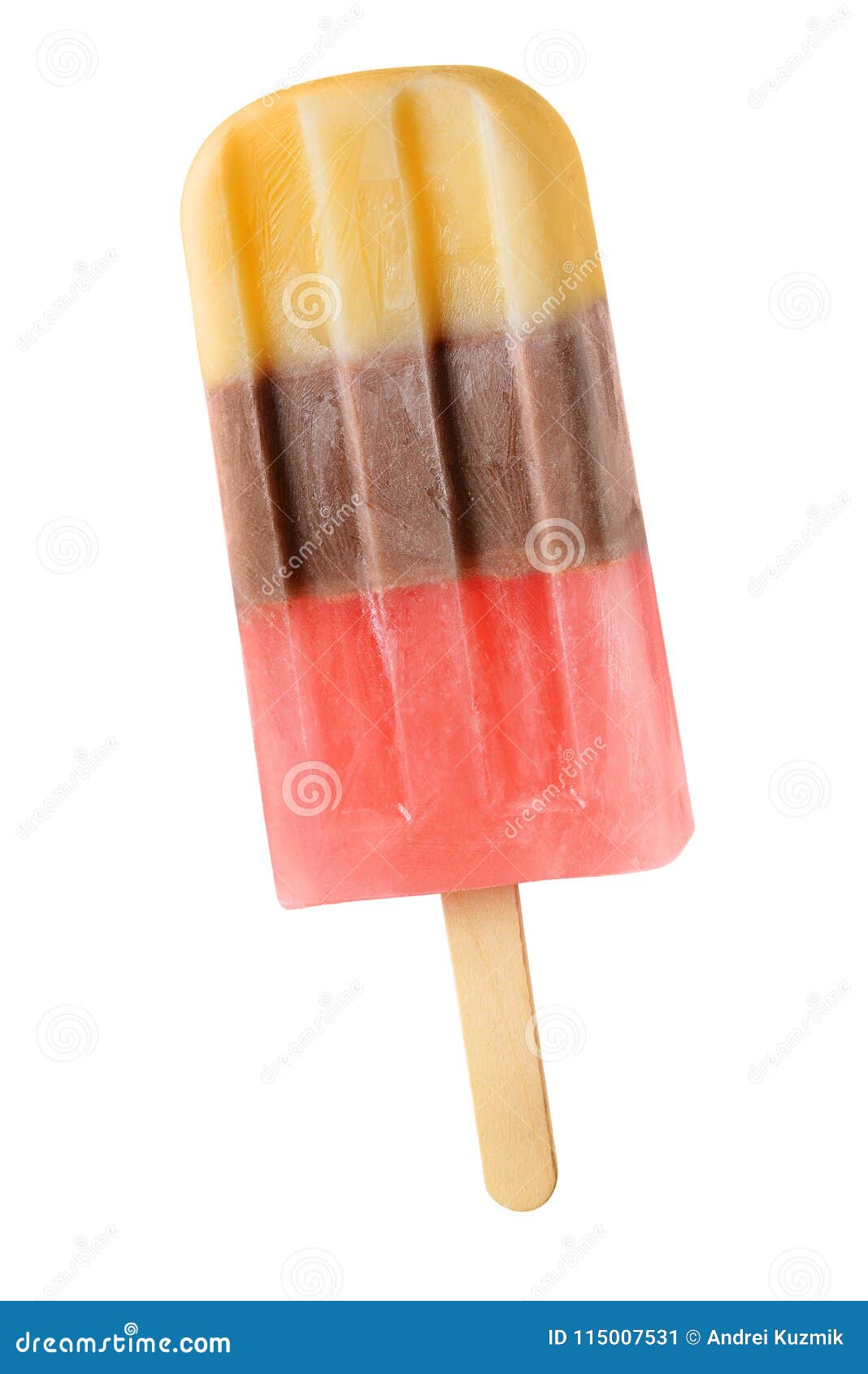 Multicolored Ice Pop Isolated Stock Image - Image of isolated, fruity ...