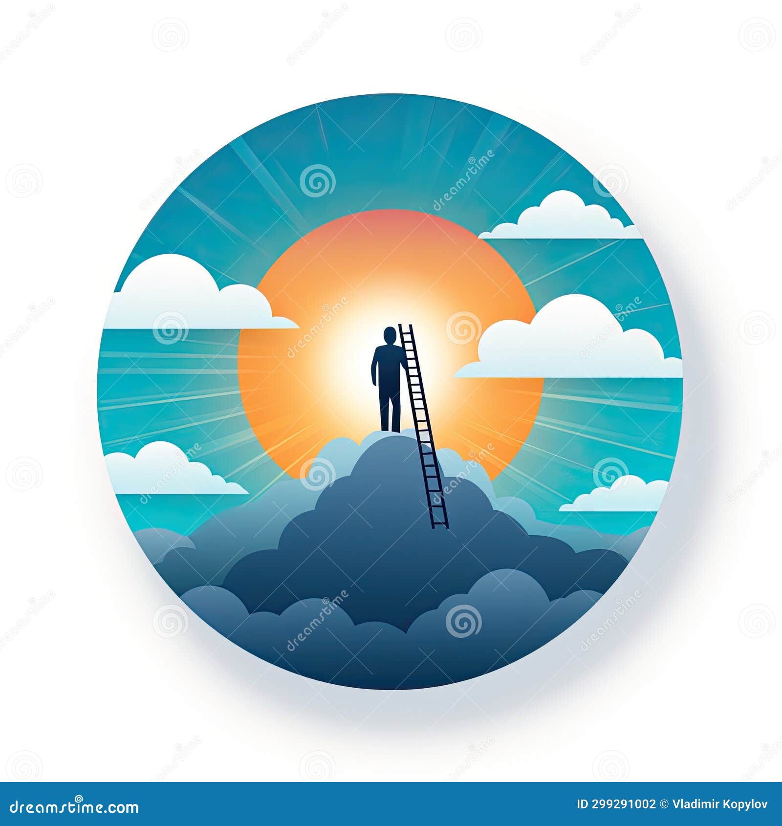 The Multicolored Icon is a Symbol of Self-development Stock ...