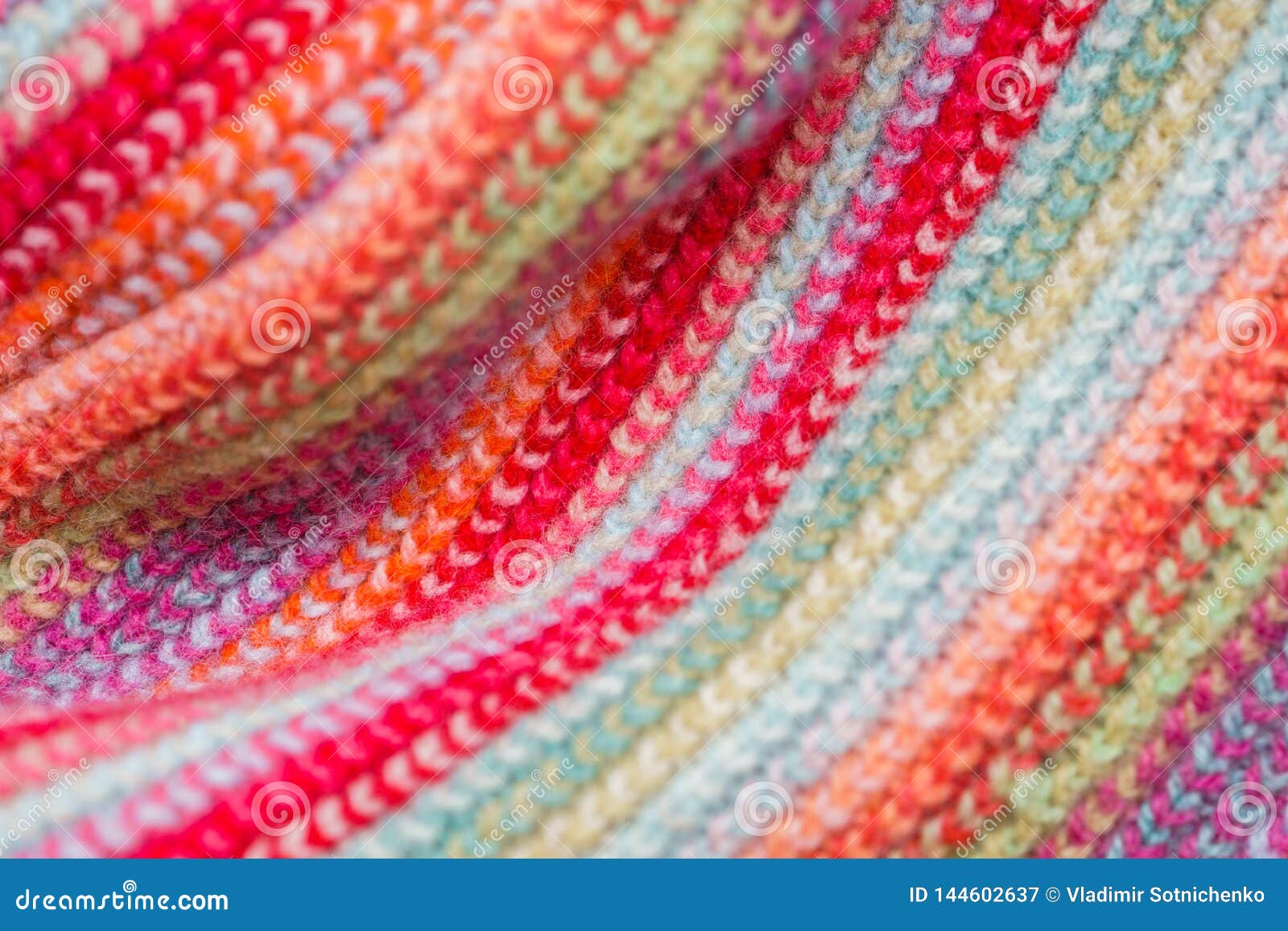 Multicolored Knitwear Sweater Fabric Texture Stock Image - Image of ...
