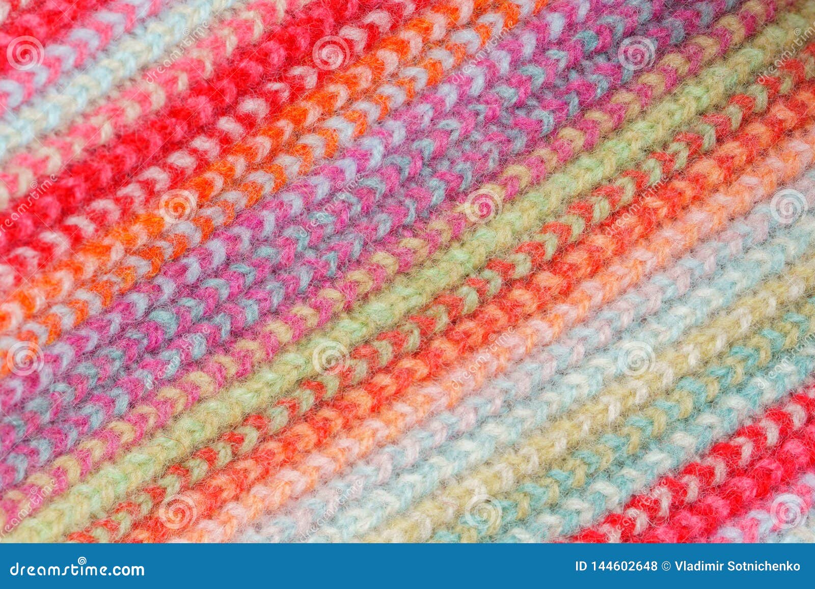 Multicolored Knitwear Sweater Fabric Texture Stock Photo - Image of ...