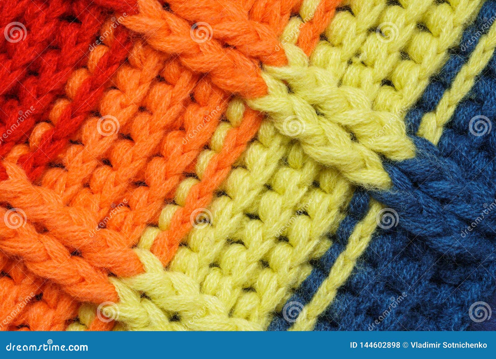 Multicolored Knitwear Sweater Fabric Texture Stock Photo - Image of ...