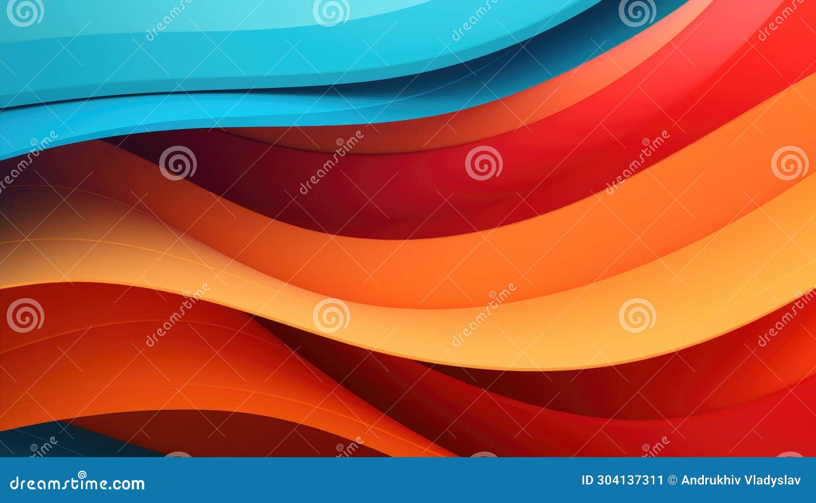 Multicolored Layered Shapes Background, Abstract Illustration Stock ...