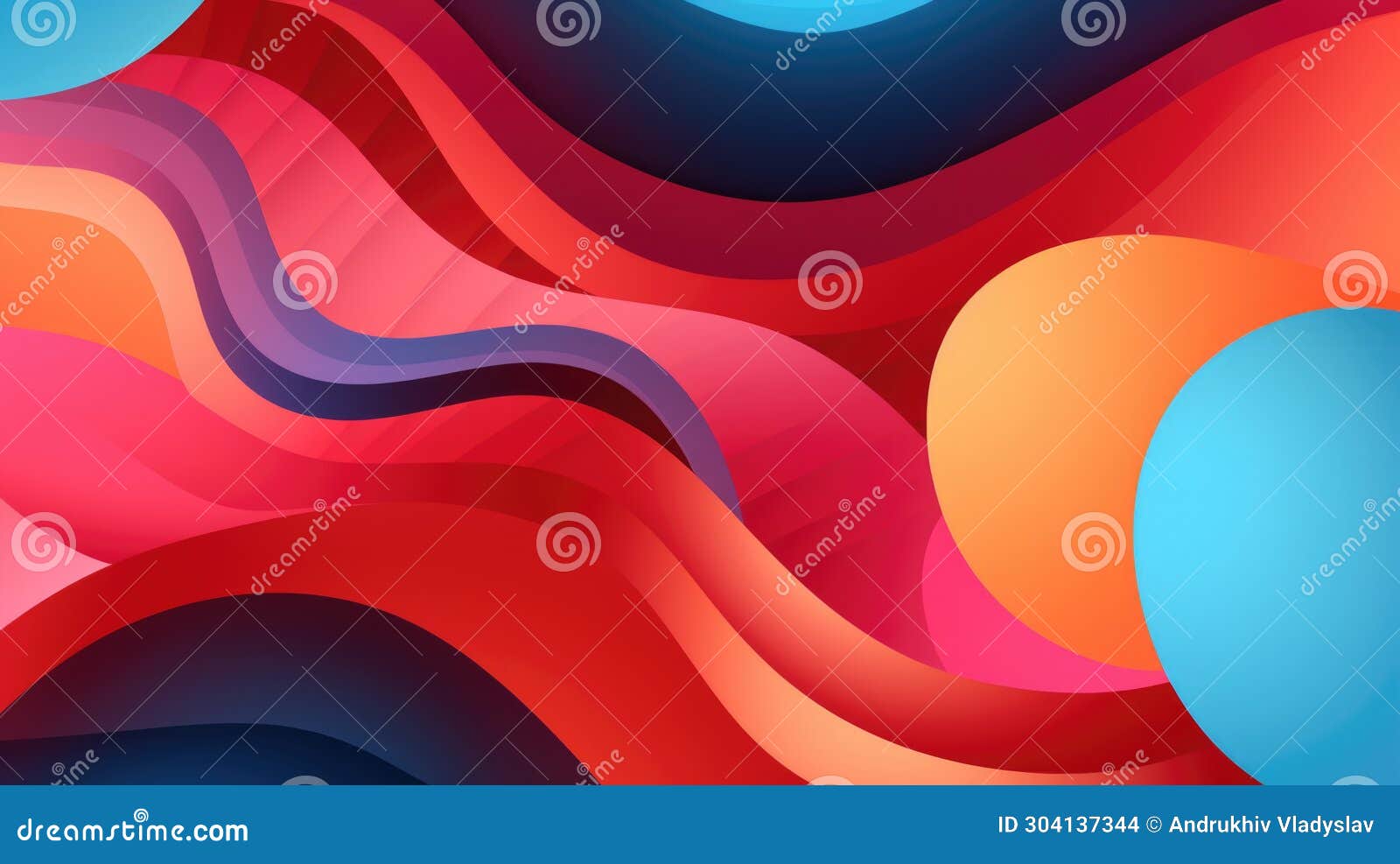Multicolored Layered Shapes Background, Abstract Illustration Stock ...