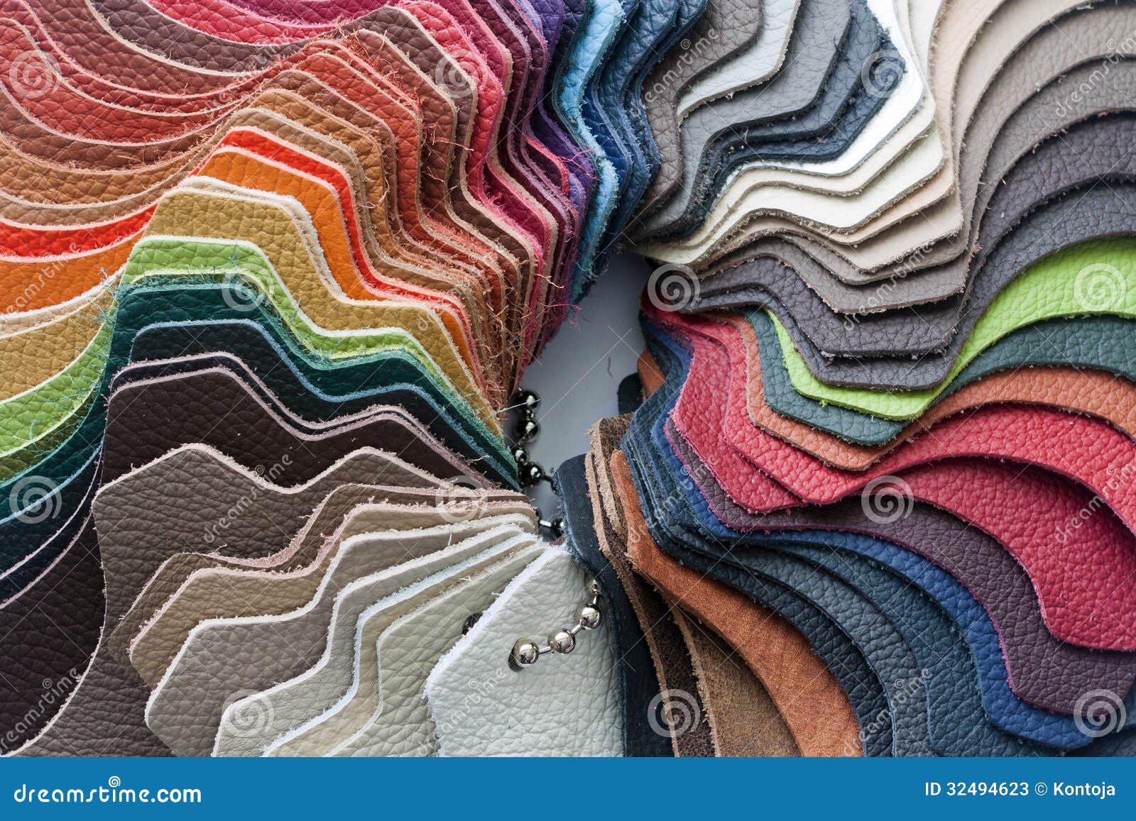 Multicolored Leather Samples Stock Image - Image of background, cloth ...
