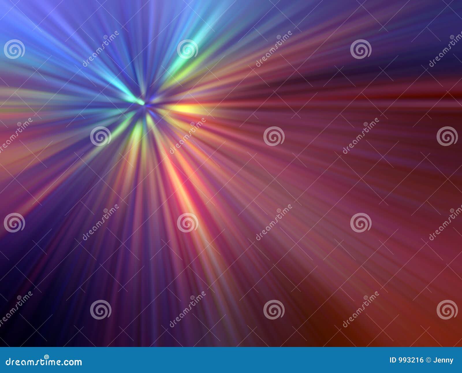 Multicolored Light Rays stock illustration. Illustration of digital ...