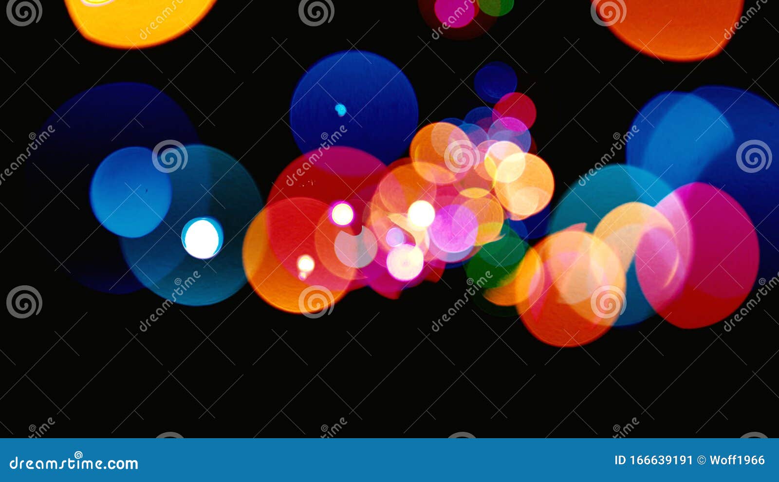 Colorful Lights Sideways on a Black Background Stock Image - Image of ...