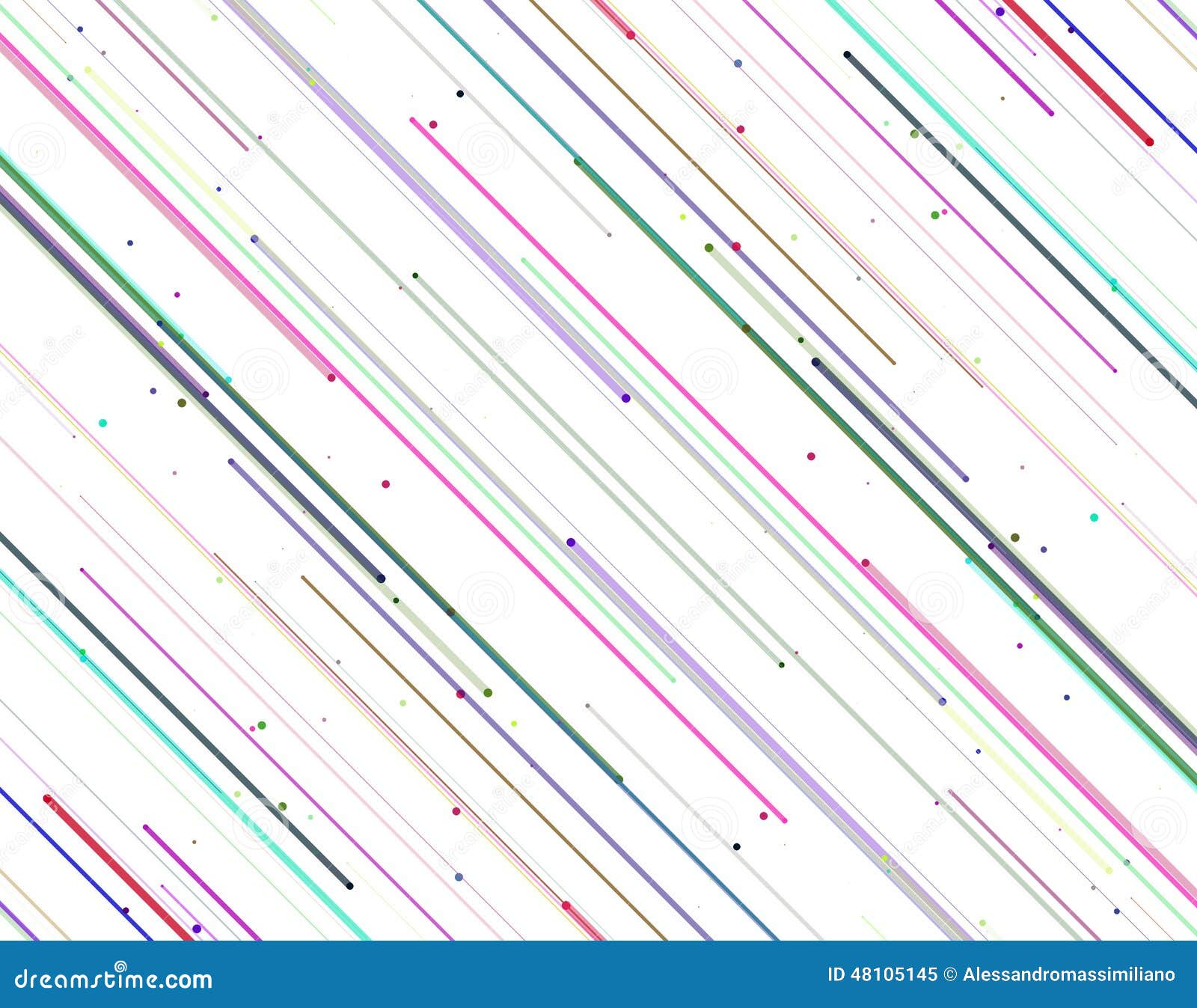 Multicolored Lines and Dots Stock Illustration - Illustration of data ...