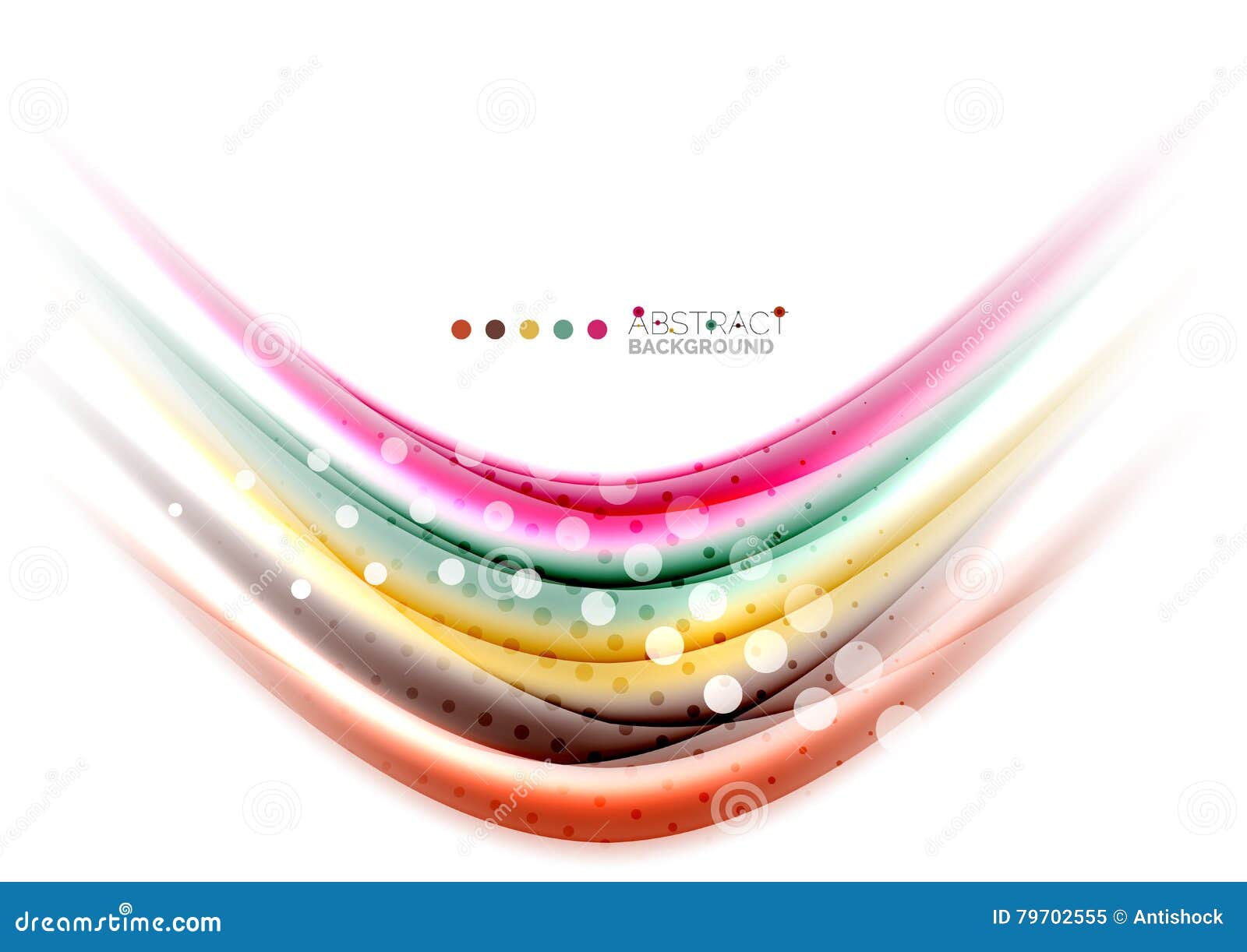 Multicolored Lines on White, Motion Concept Abstract Background Stock ...