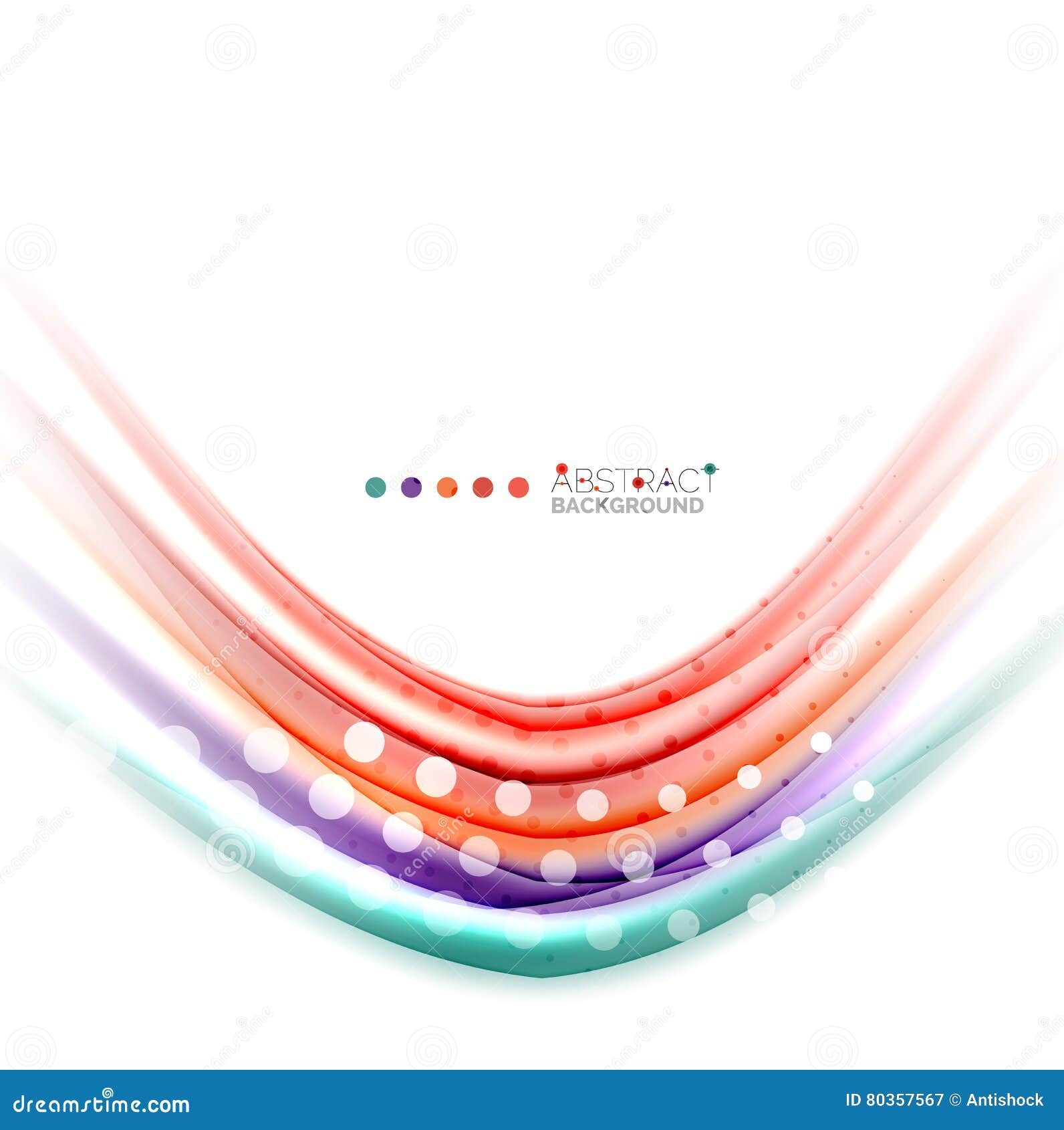 Multicolored Lines on White, Motion Concept Abstract Background Stock ...