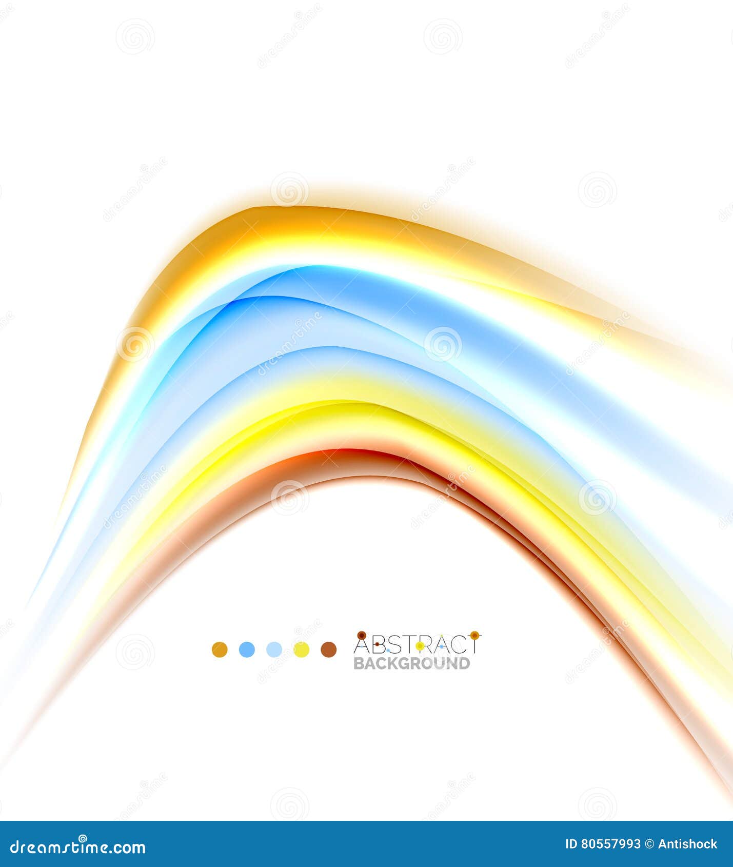 Multicolored Lines on White, Motion Concept Abstract Background Stock ...