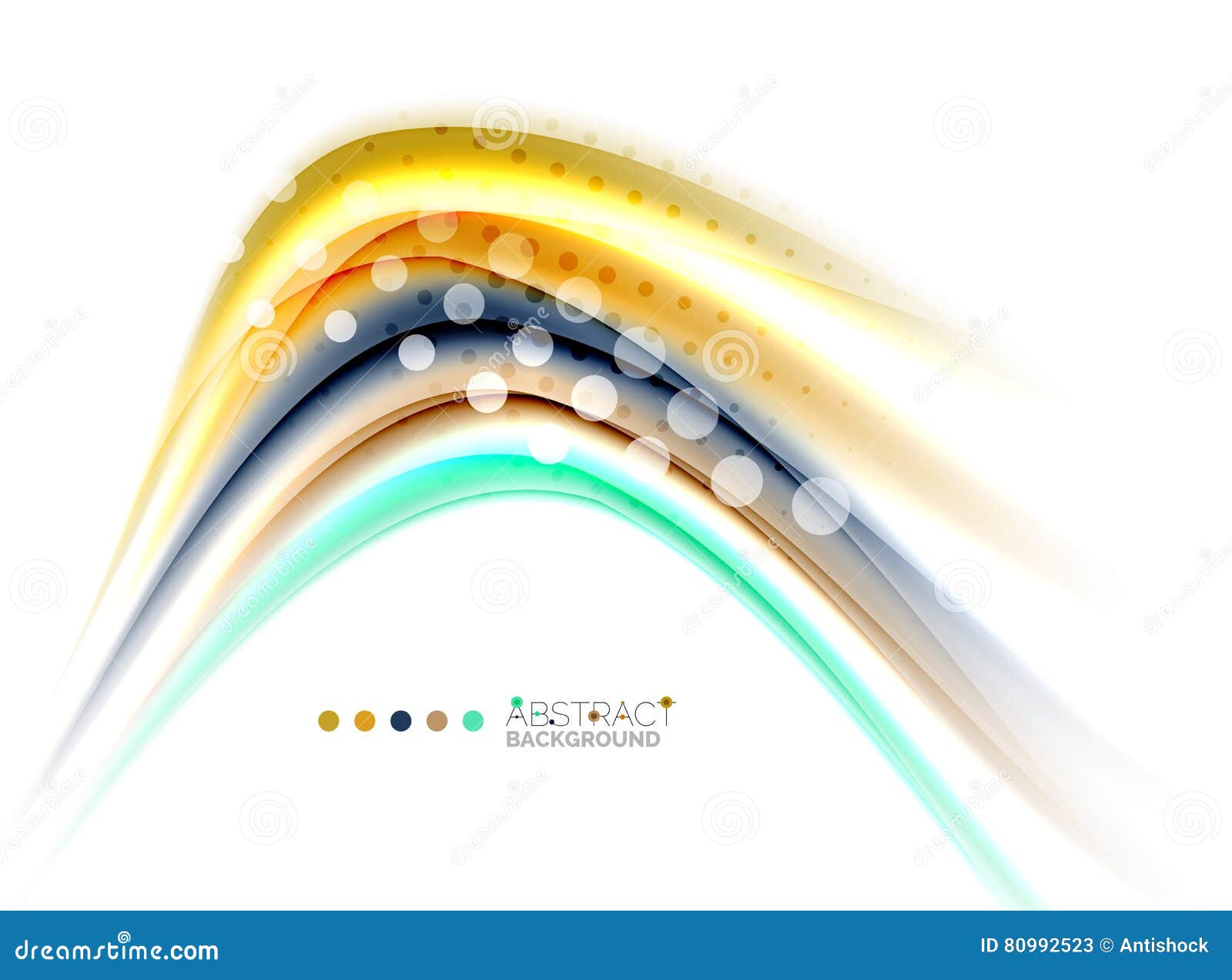 Multicolored Lines on White, Motion Concept Abstract Background Stock ...