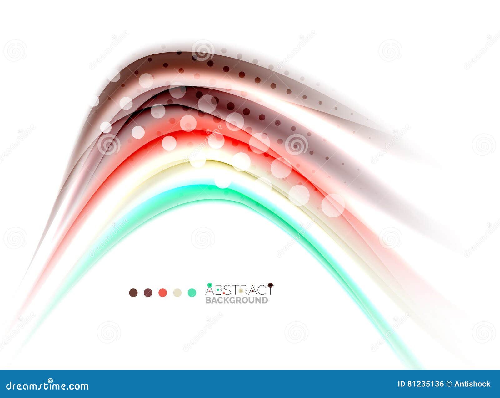 Multicolored Lines on White, Motion Concept Abstract Background Stock ...