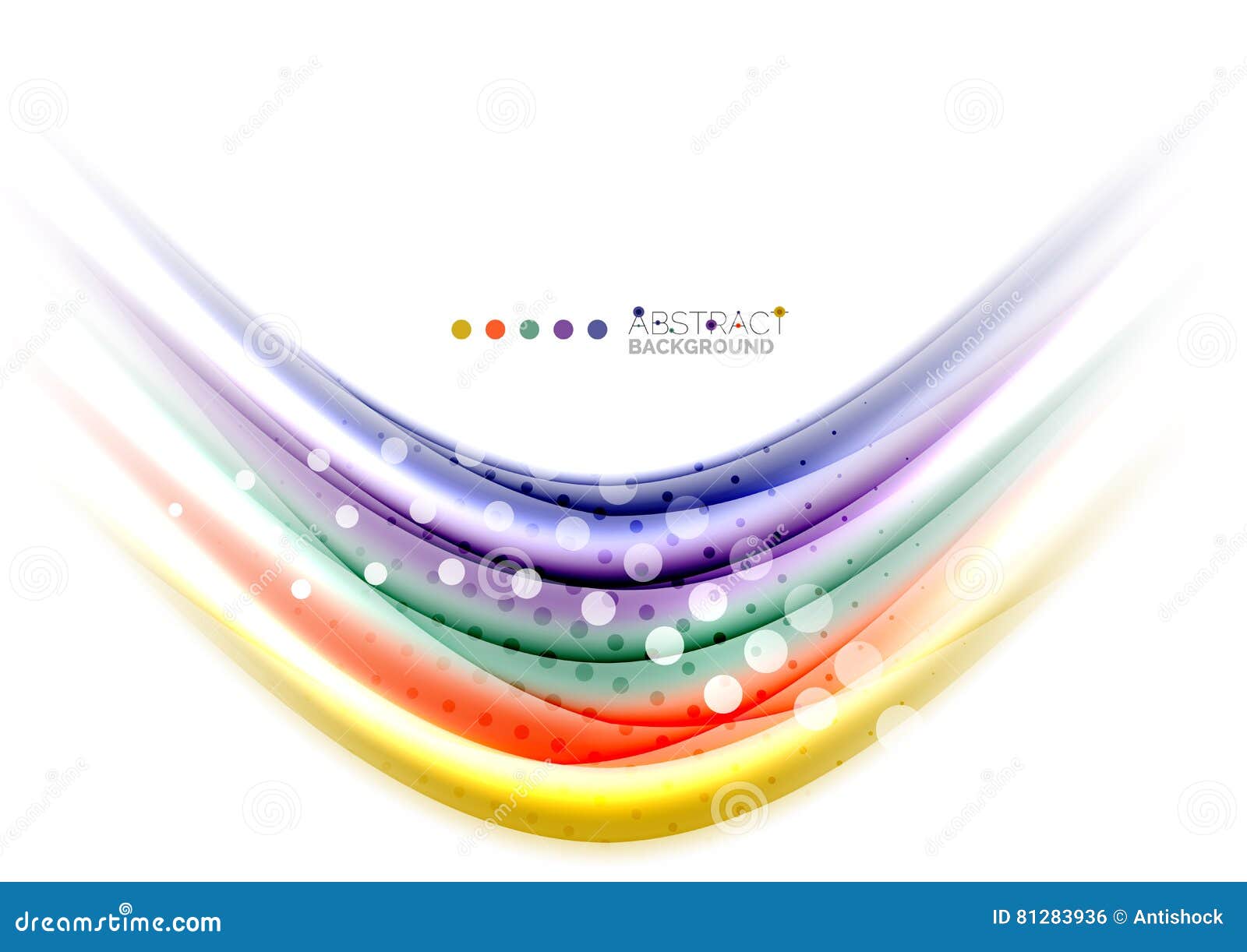 Multicolored Lines on White, Motion Concept Abstract Background Stock ...
