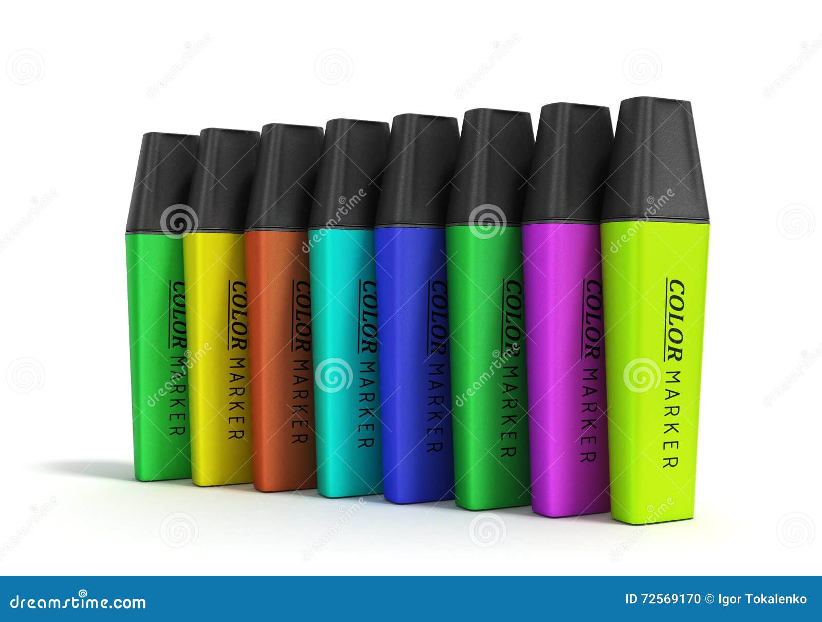 Multicolored Map Markers Or Teardrop Pointers. Quality Map Markers ...