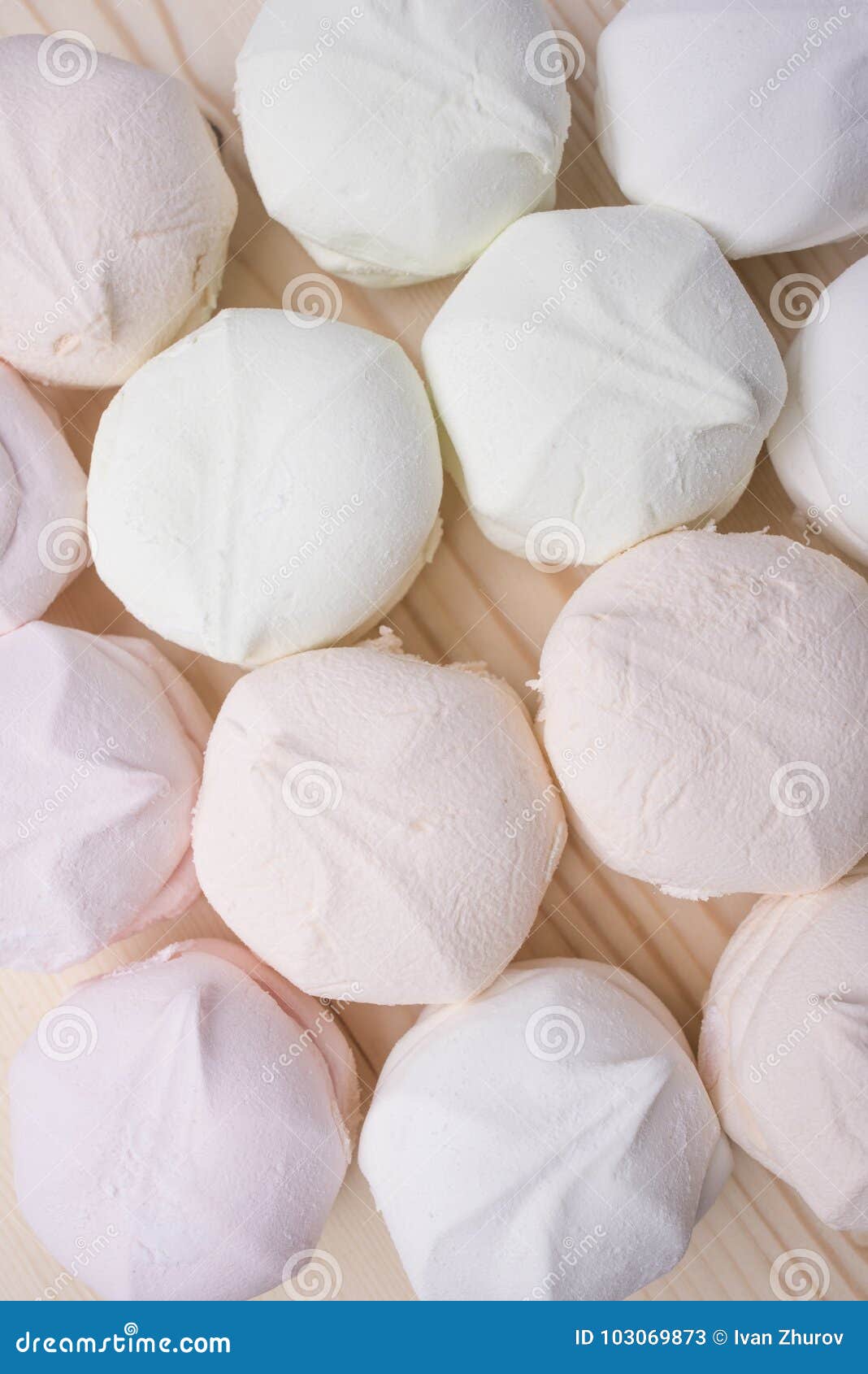 Multicolored Marshmallow Vertical Frame, Top View Stock Image - Image ...