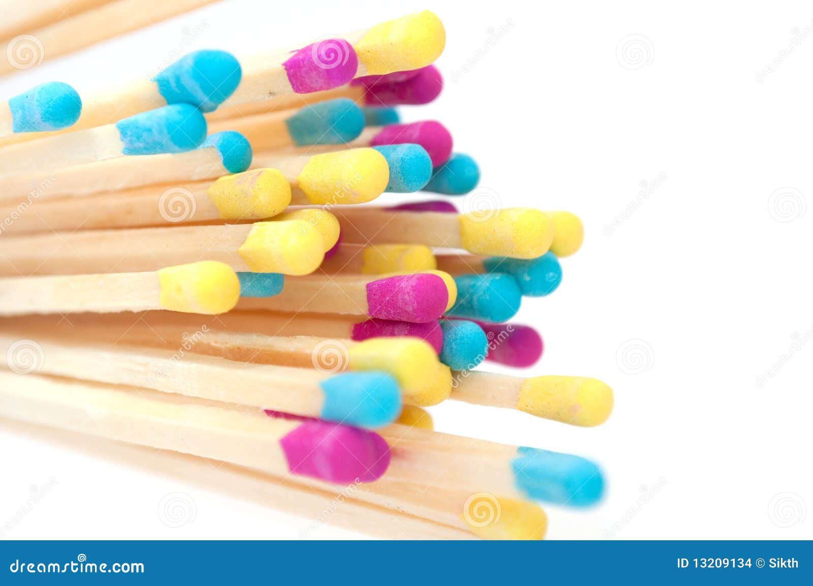Multicolored Matches stock photo. Image of abstract, detail - 13209134