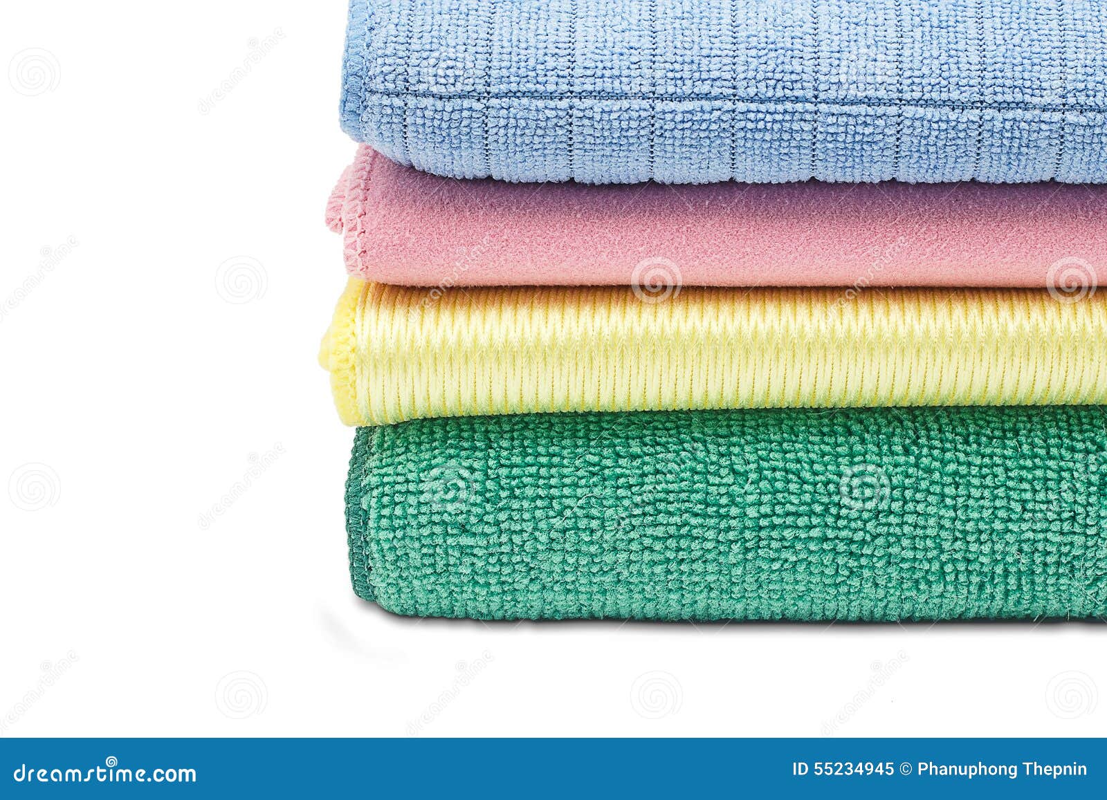 Multicolored Microfiber Duster Isolated on White Background Stock Image ...