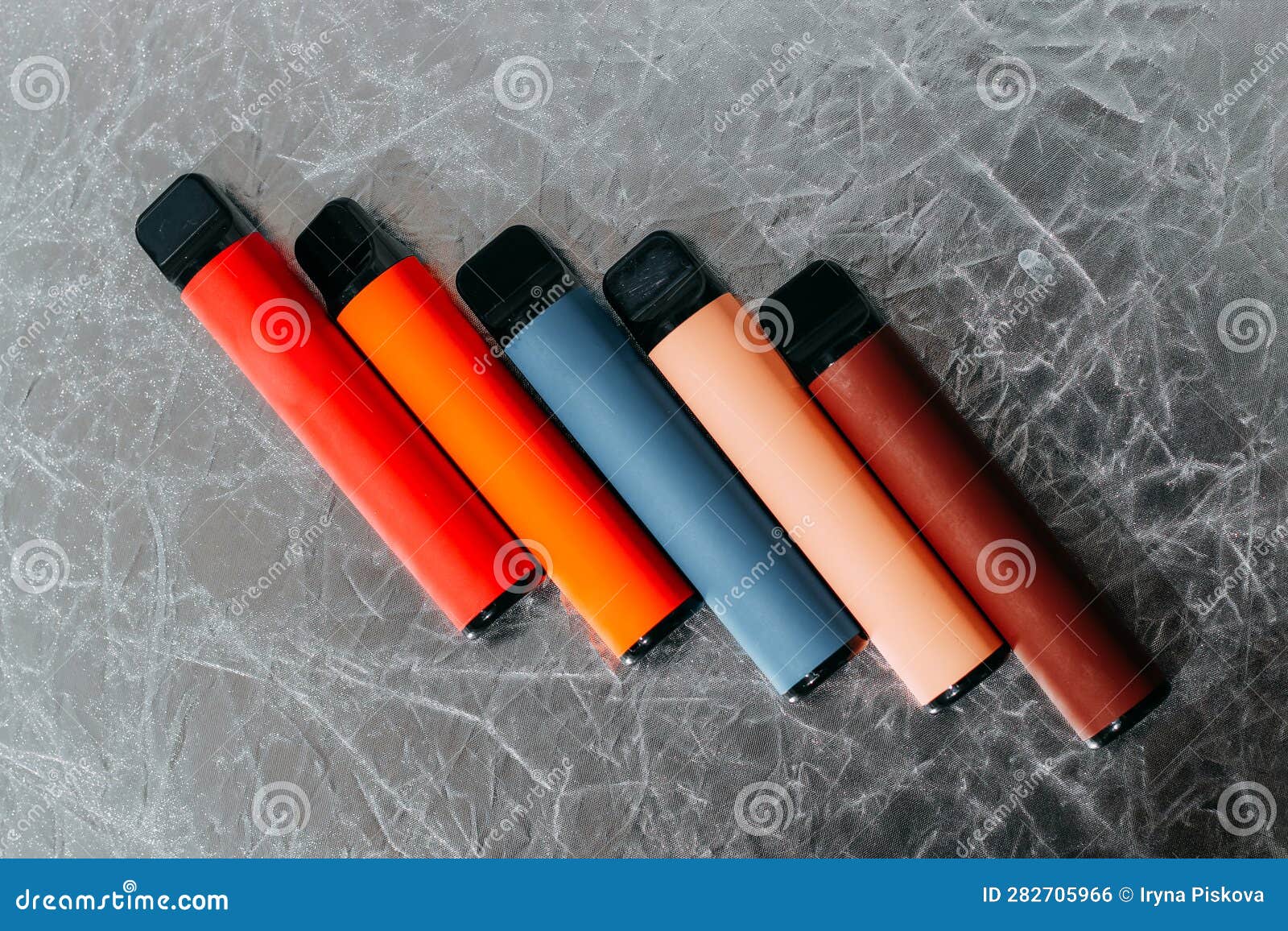 Multicolored Multi-use Electronic Vape Cigarettes Stock Photo - Image ...