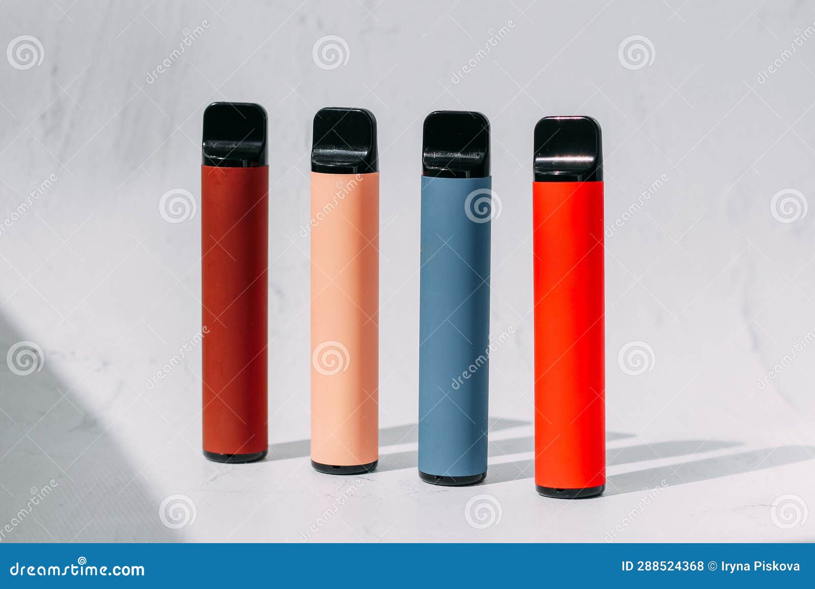 Multicolored Multi-use Electronic Vape Cigarettes Stock Photo - Image ...