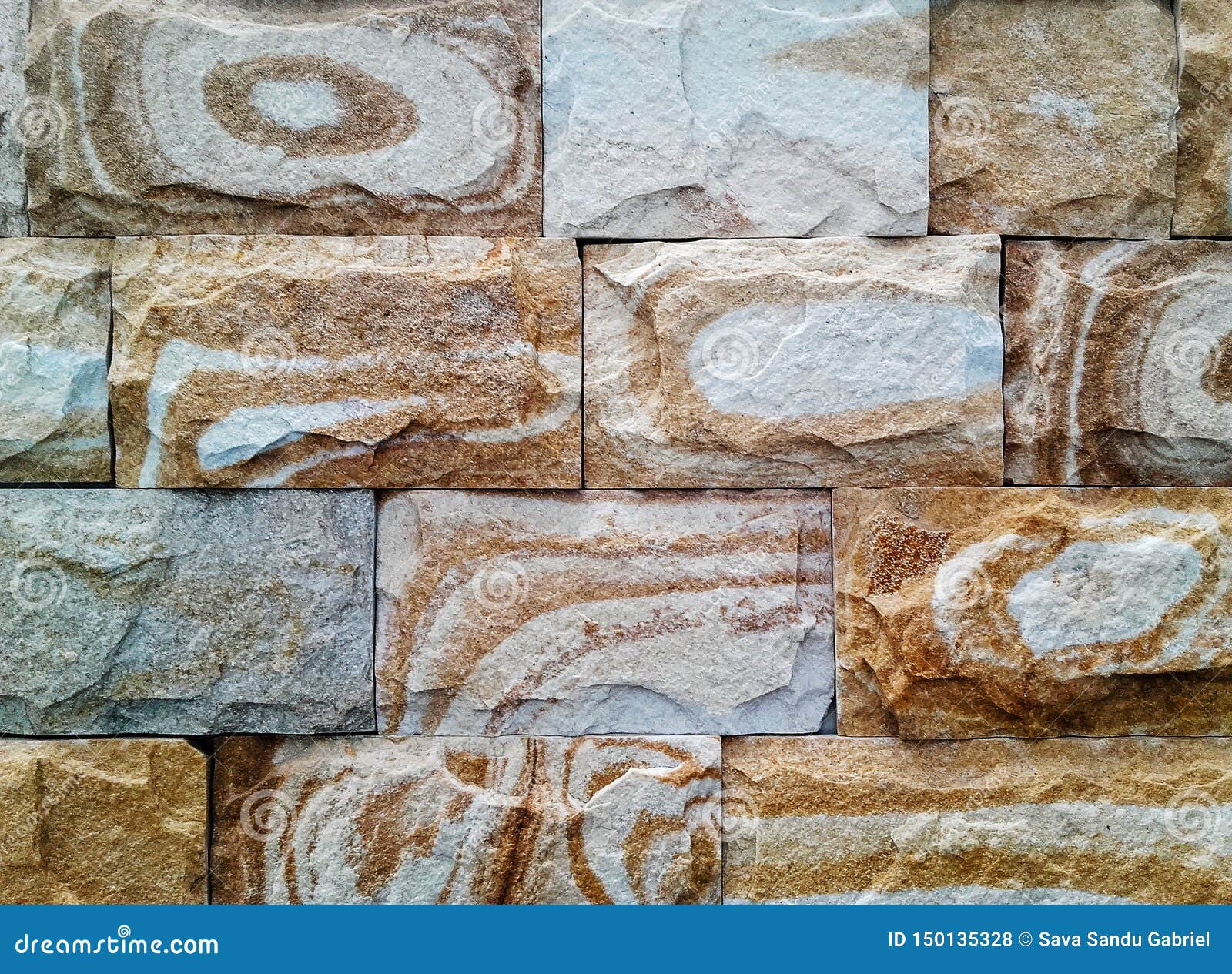 Multicolored Natural Brick Wall Texture and Patterns Stock Photo ...