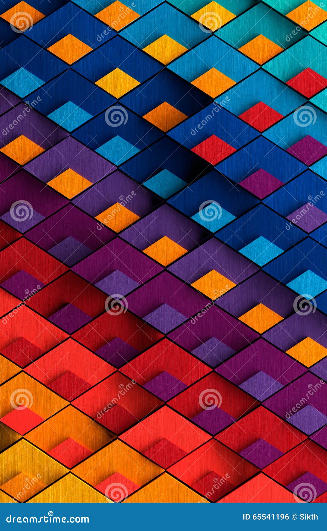 Multicolored Painted Metal Background Stock Illustration - Illustration ...