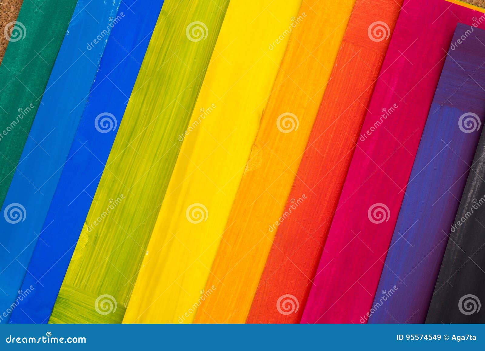 Multicolored Painted Paper Sheets Stock Image - Image of background ...