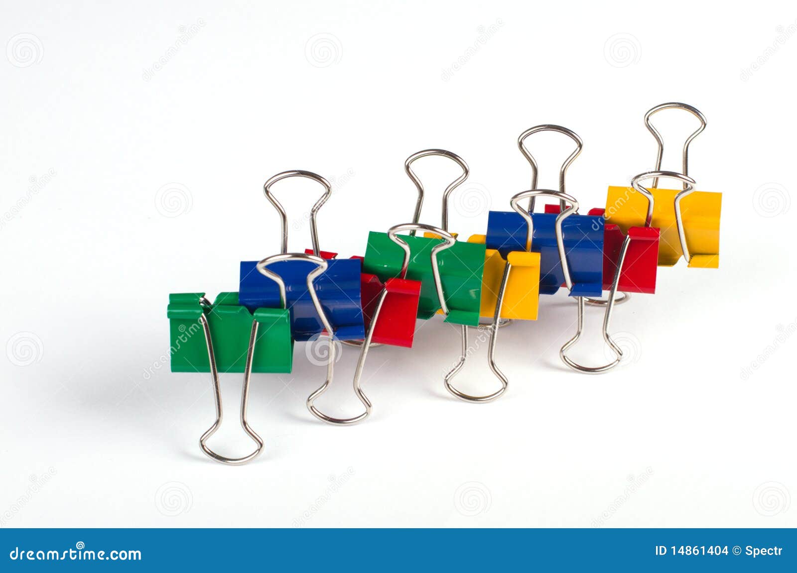 Multicolored Paper Clips. Paper Clip Word Cool On A Light Table. Word ...
