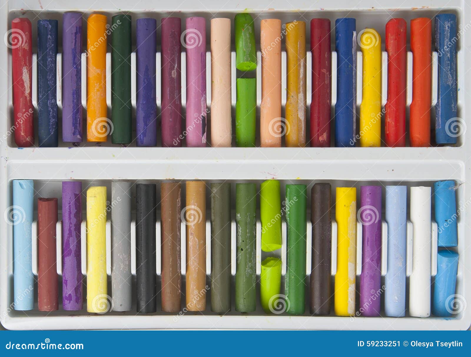 Multicolored Pastel Crayons. Stock Image - Image of colored, crayons ...