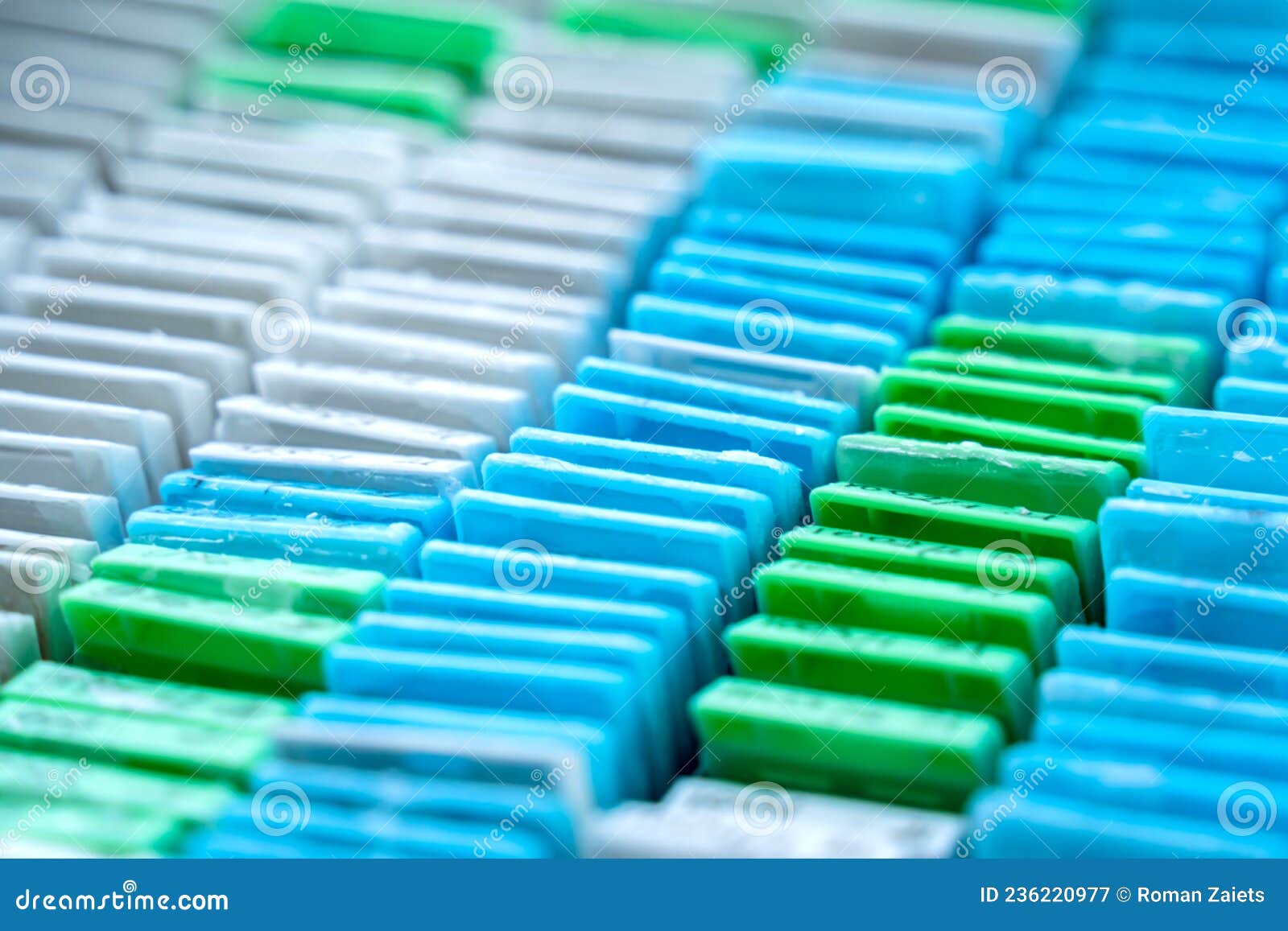Multicolored Patient Tissue Blocks at Modern Laboratory Stock Image ...