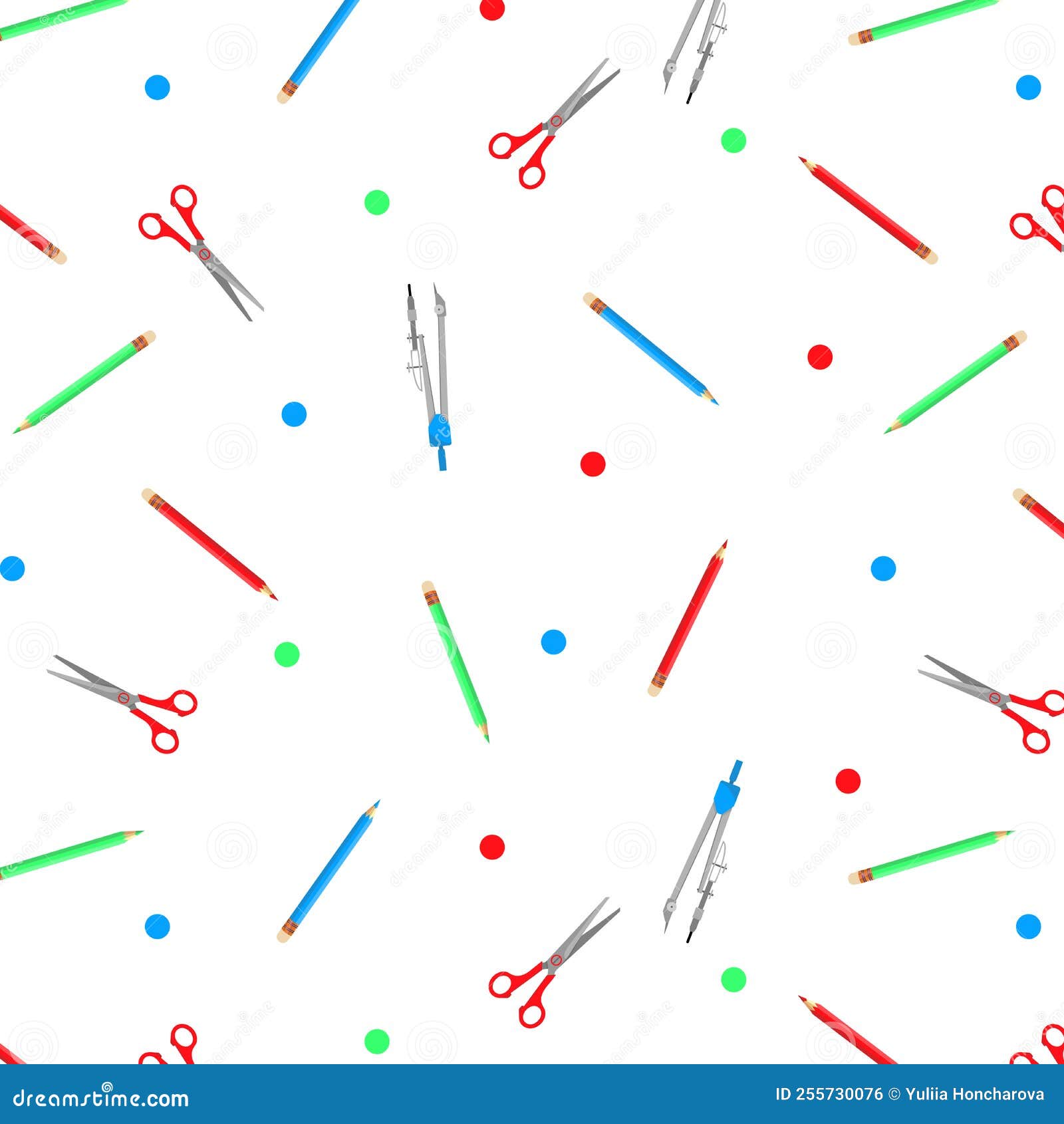 Multicolored Pattern on a White Background Stock Vector - Illustration ...