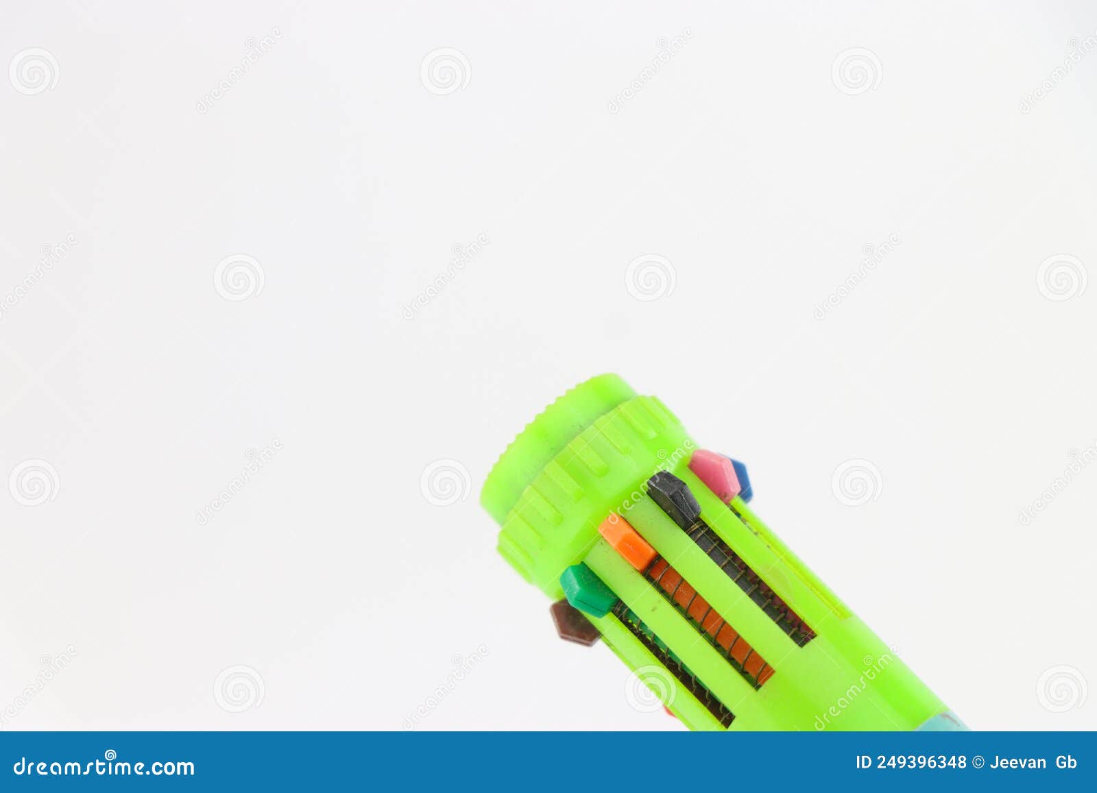 Multicolored Pen with an Option To Choose Different Color Ink Held in ...